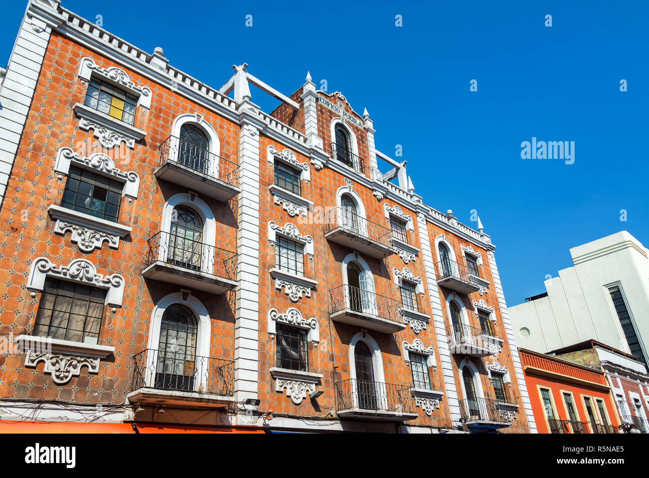 Historic Building in Puebla Stock Photo - Alamy