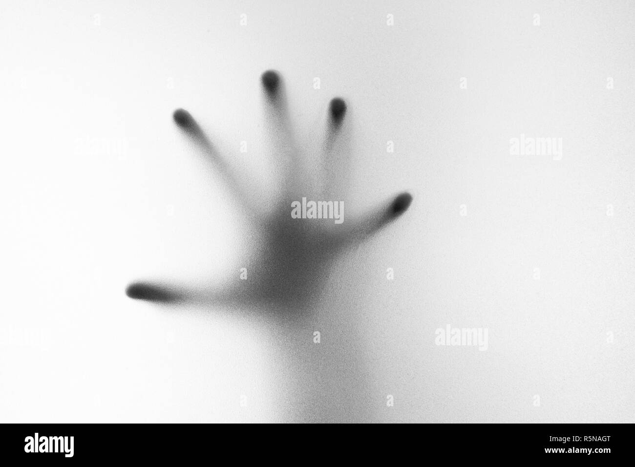 Behind frosted glass Black and White Stock Photos & Images - Alamy