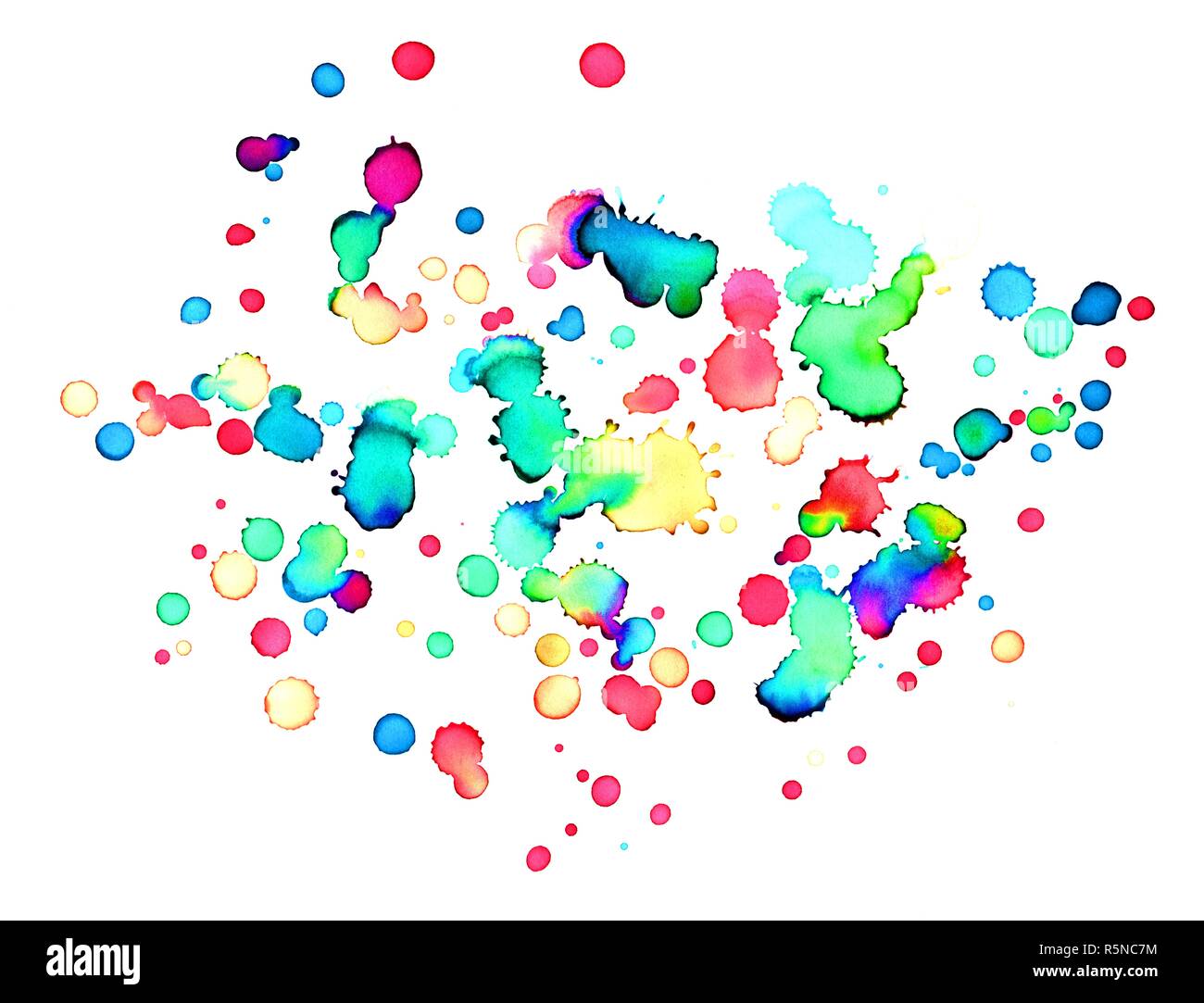 Watercolour drops Cut Out Stock Images & Pictures - Alamy