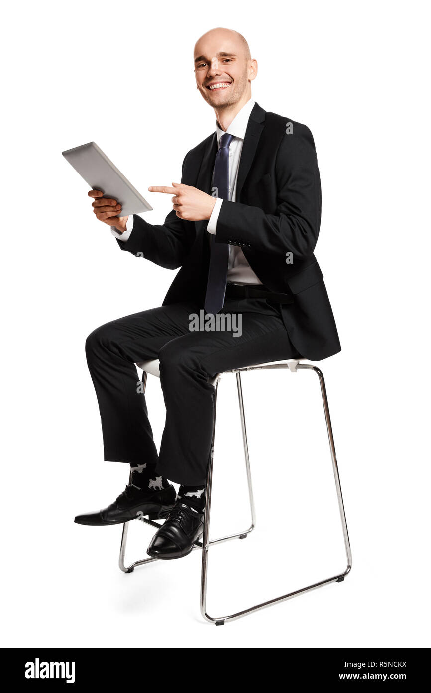 Merry good looking business Cut Out Stock Images & Pictures - Alamy
