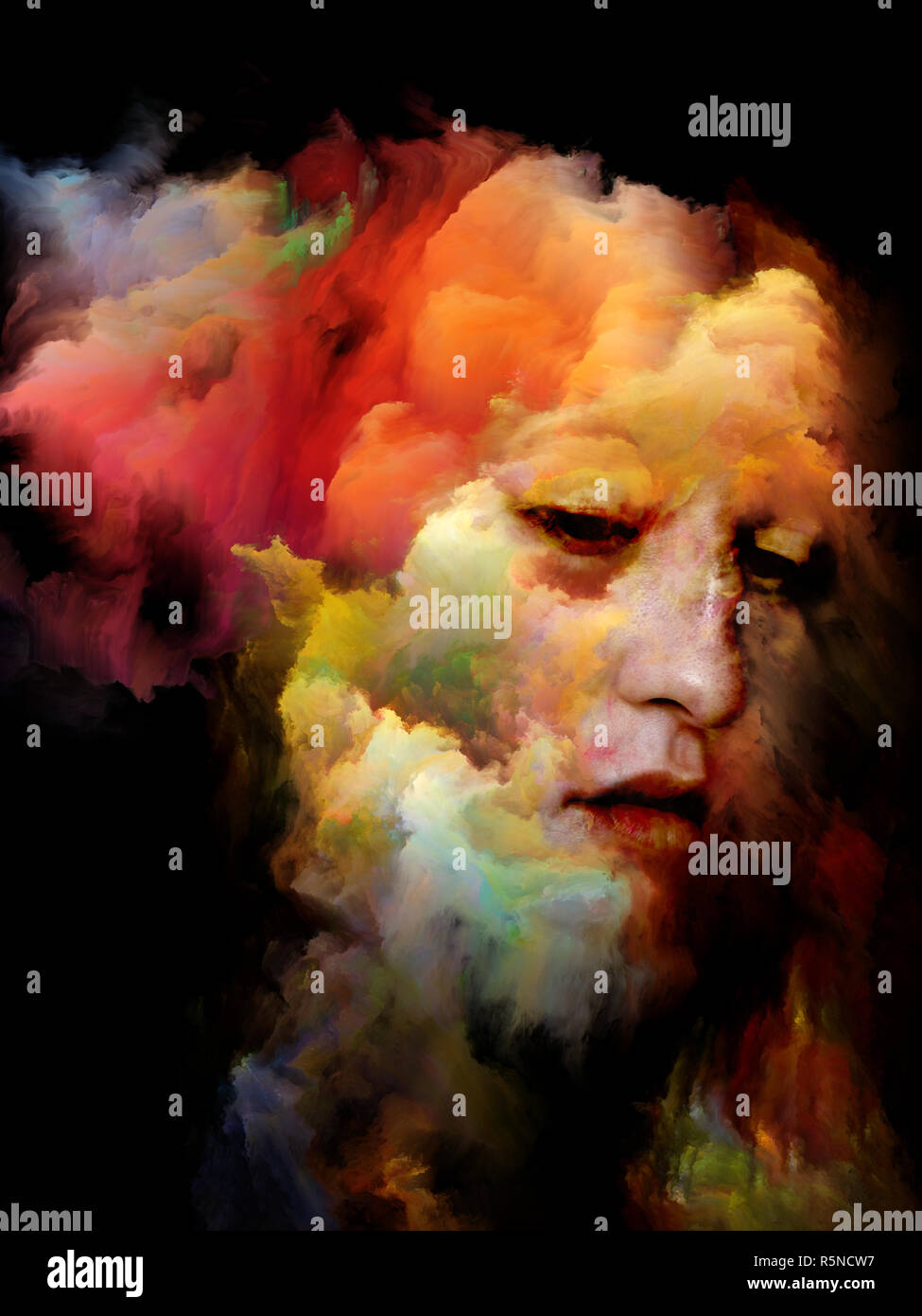 Colors of Mind Stock Photo - Alamy