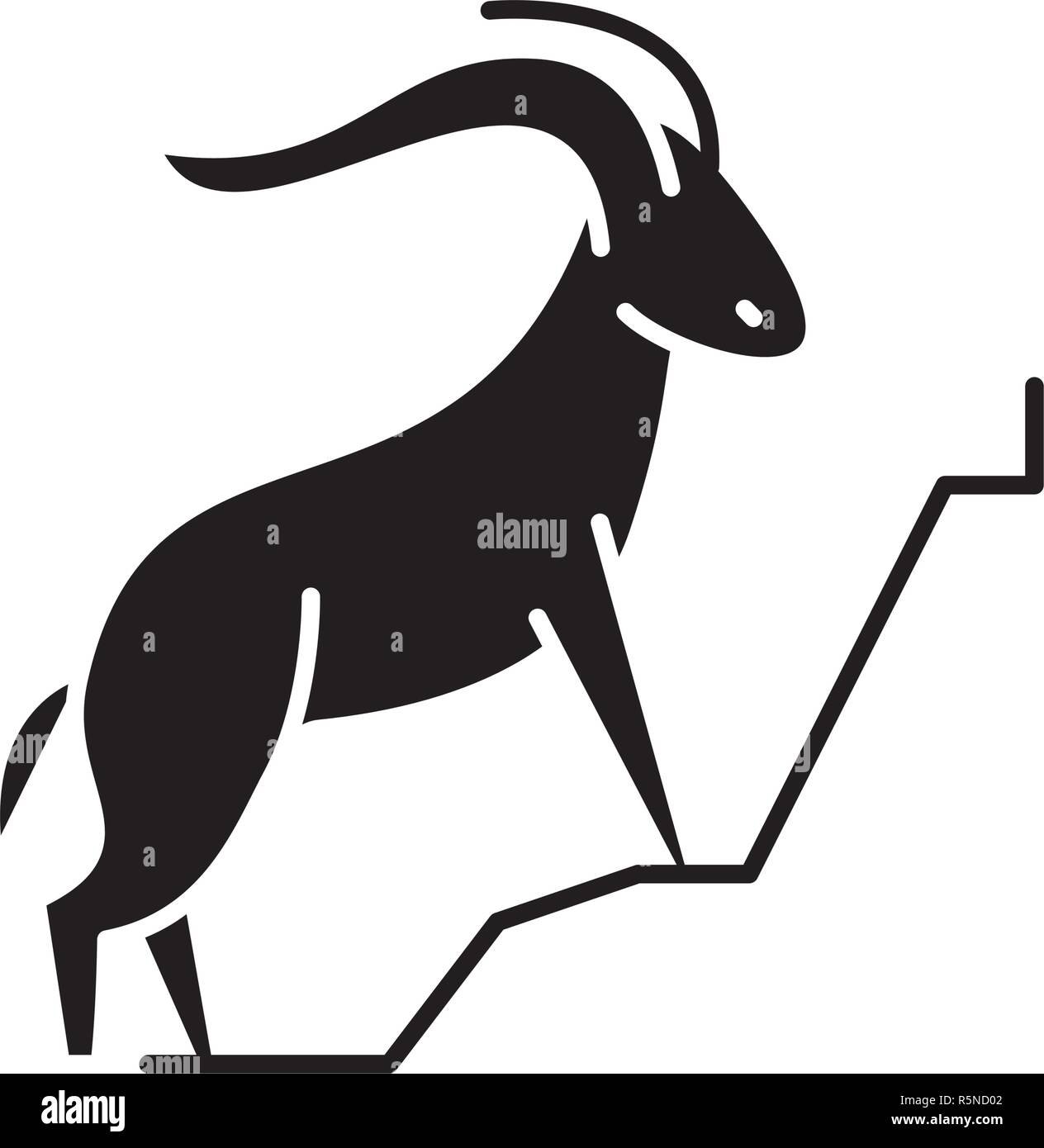 Mountain goat Stock Vector Images - Alamy