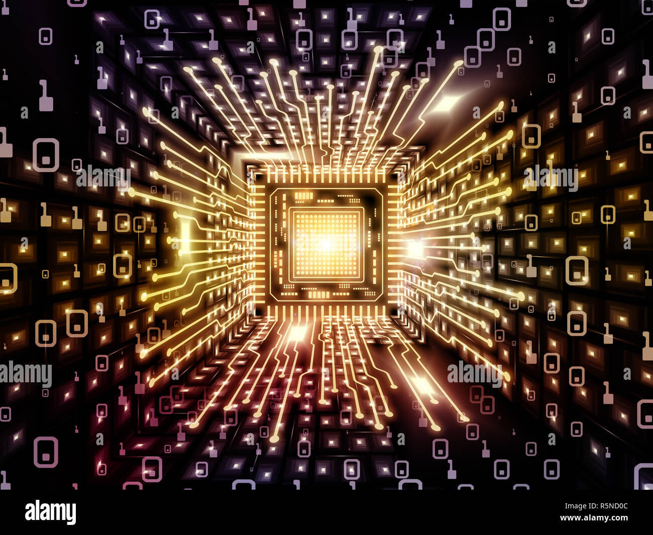 Future of Digital Processor Stock Photo - Alamy