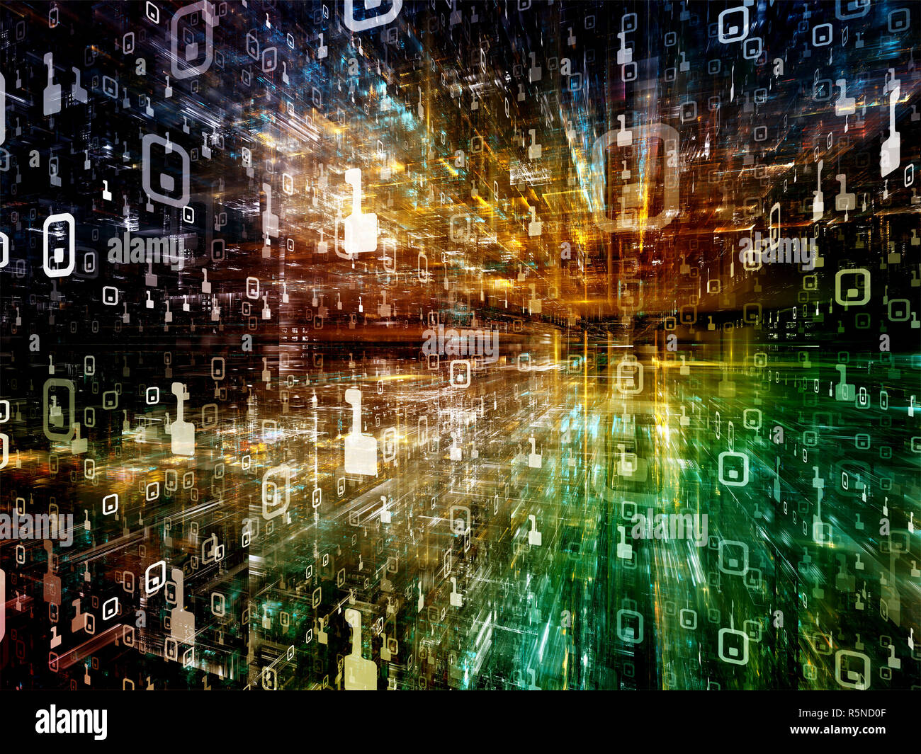 Complex Digital World Stock Photo - Alamy