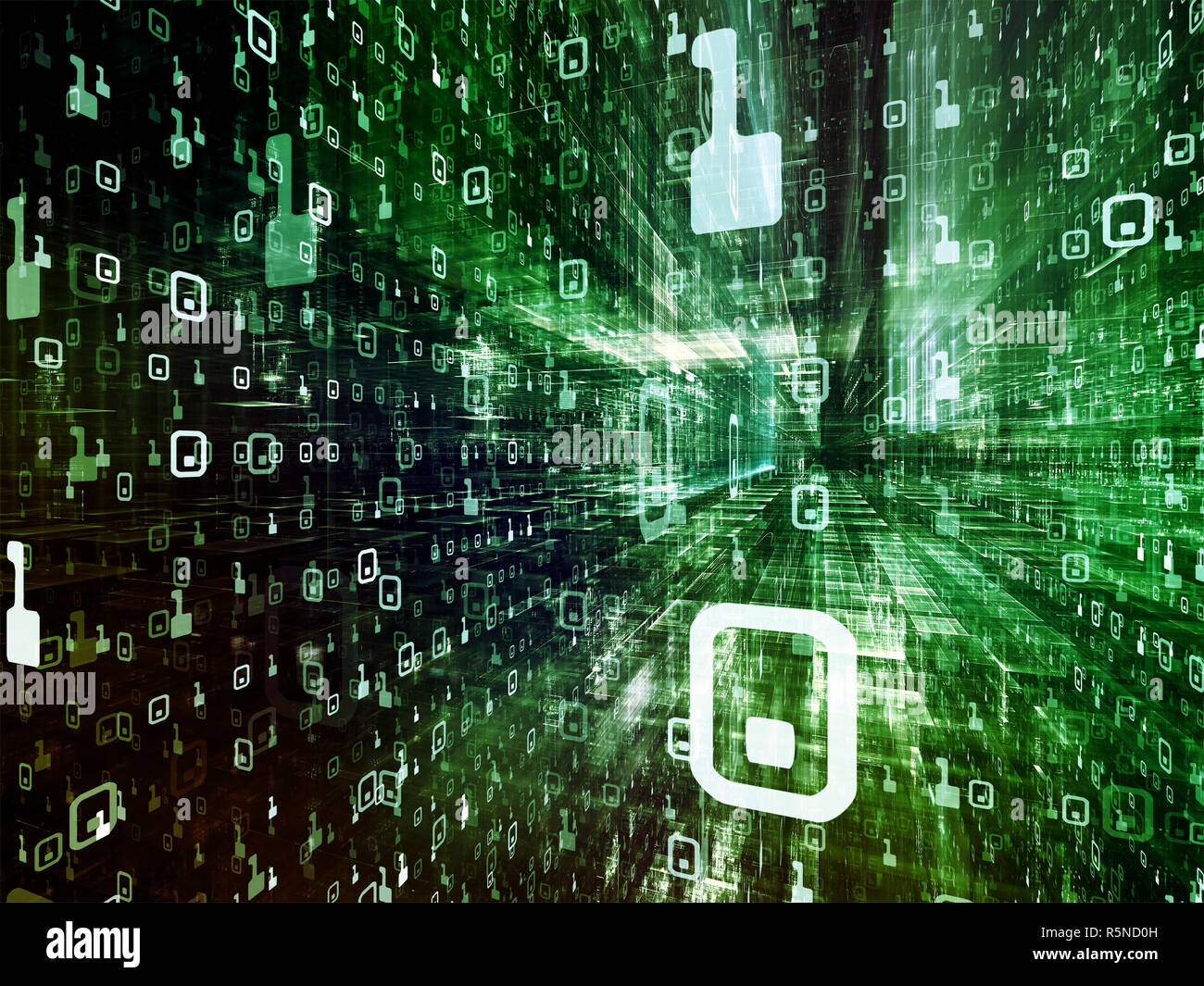 Computing Virtual World Stock Photo - Alamy