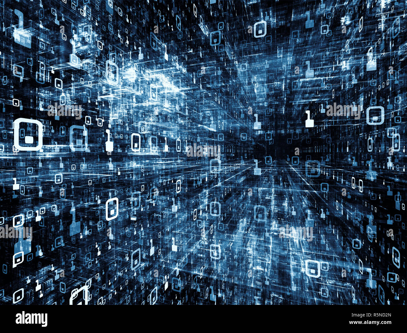 Evolving Digital Space Stock Photo - Alamy
