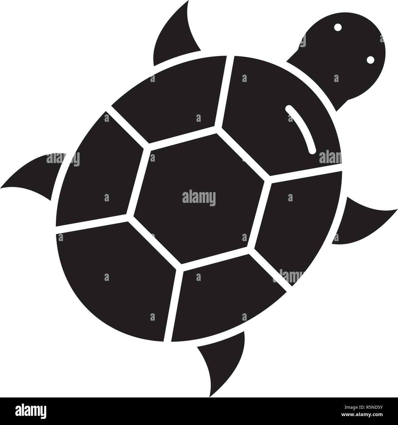 Turtle black icon, vector sign on isolated background. Turtle concept ...