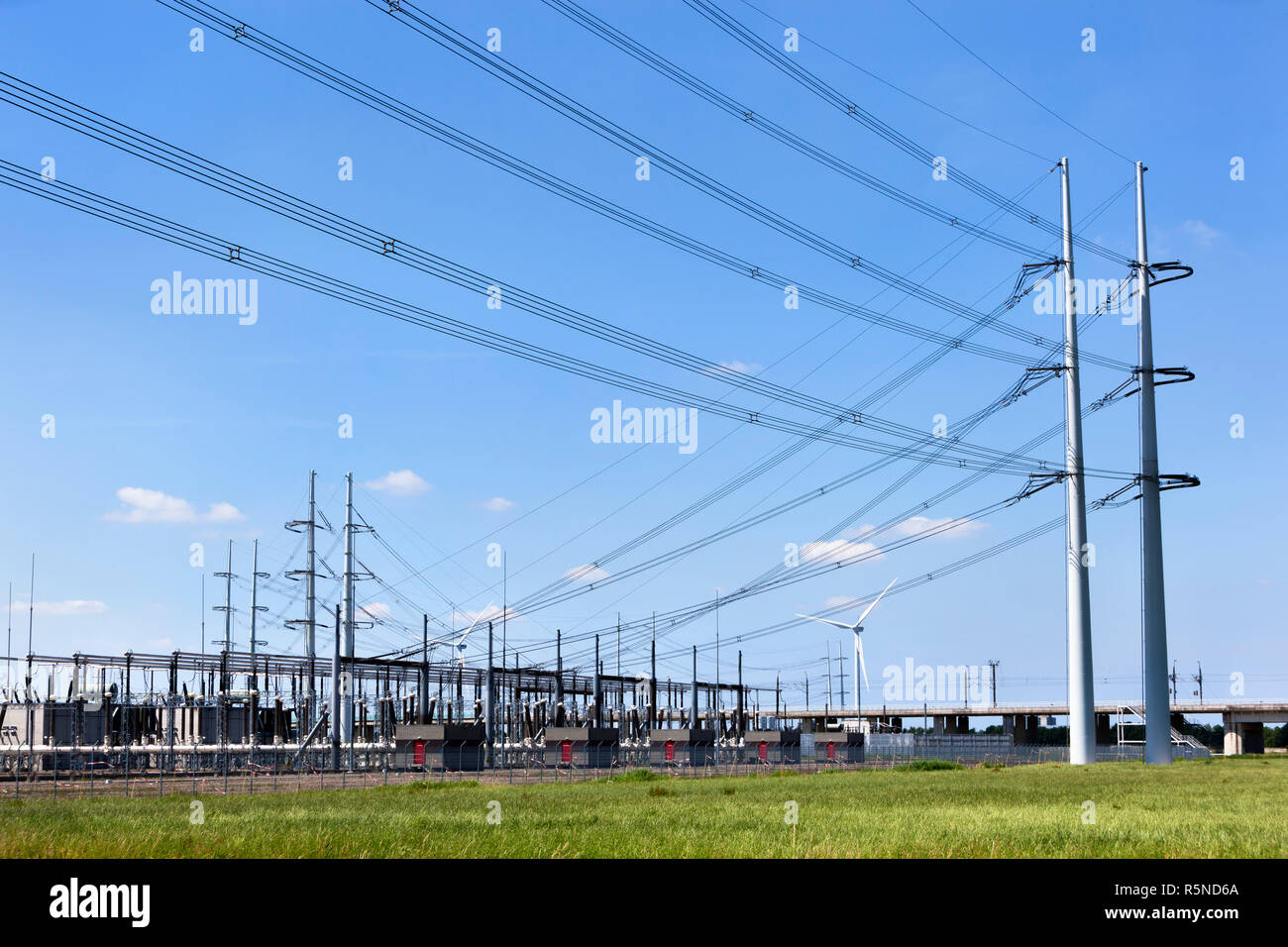 Substation of a power station Stock Photo - Alamy