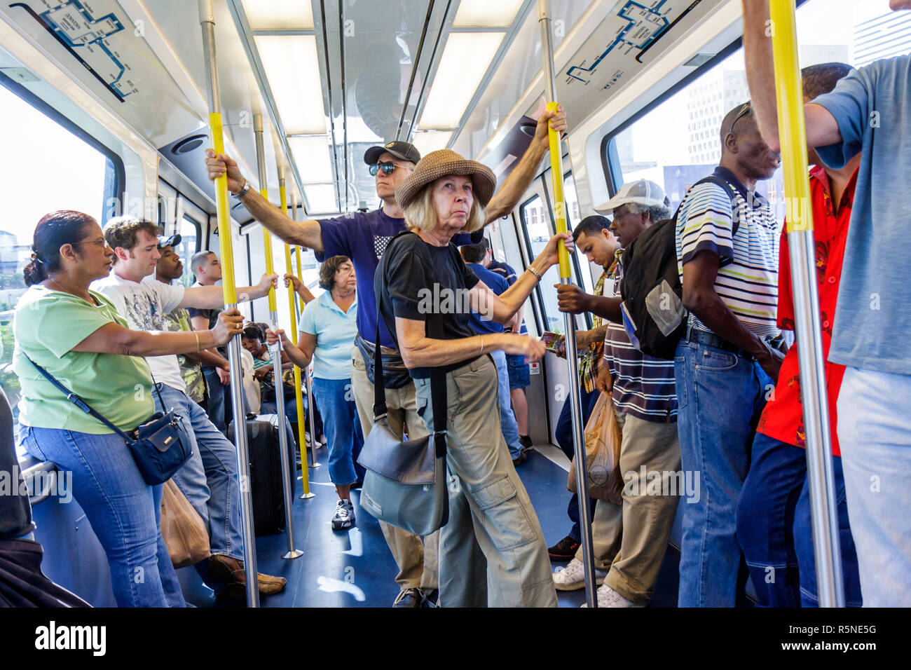 Miami Florida,Metromover,Omni Loop,automated people mover system,train ...