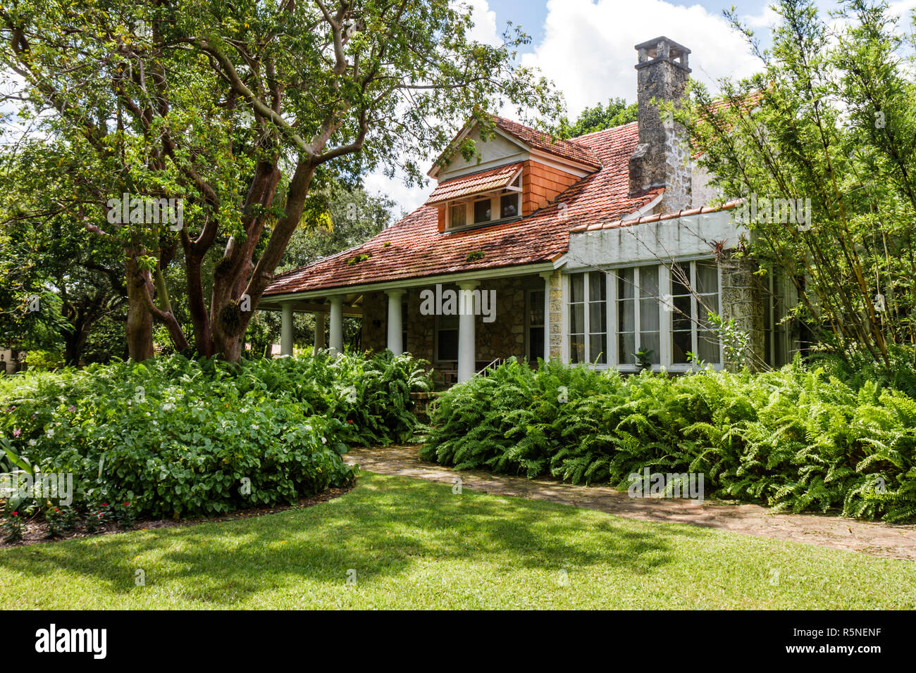 Miami Florida,Coral Gables,Merrick House,historic home,garden,sign ...