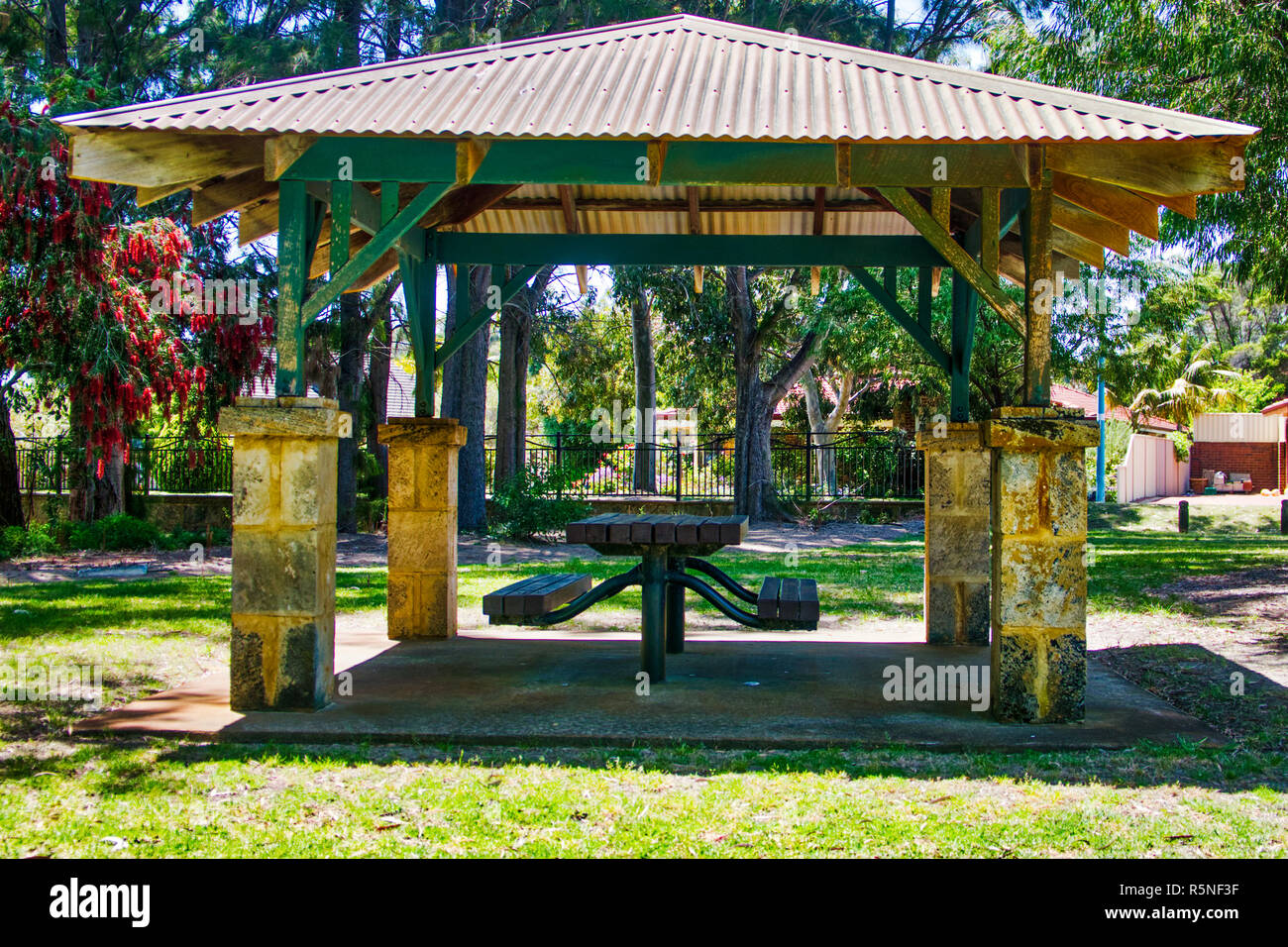 studmaster park roofed picnic area Stock Photo - Alamy