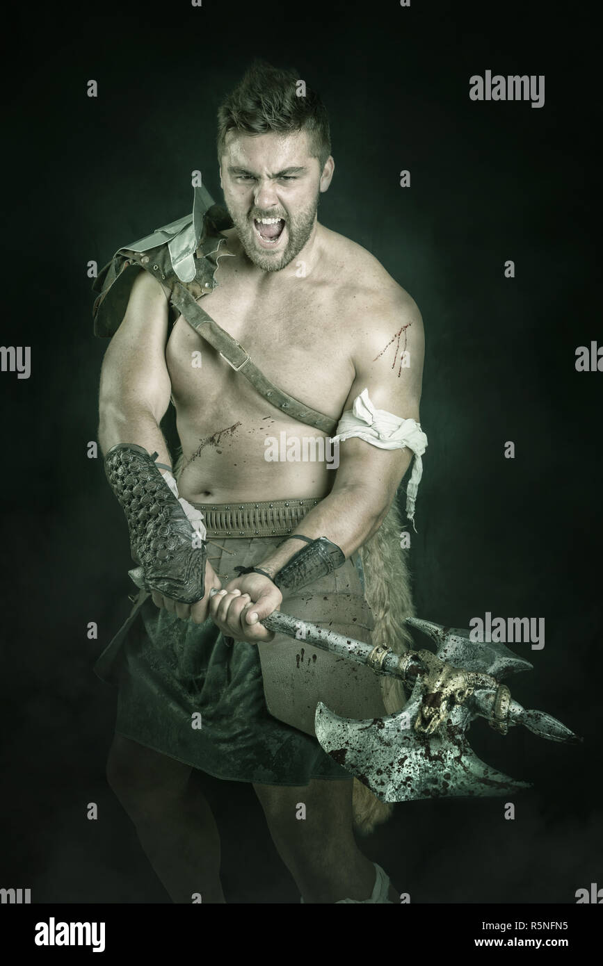 Barbarian soldier hi-res stock photography and images - Alamy