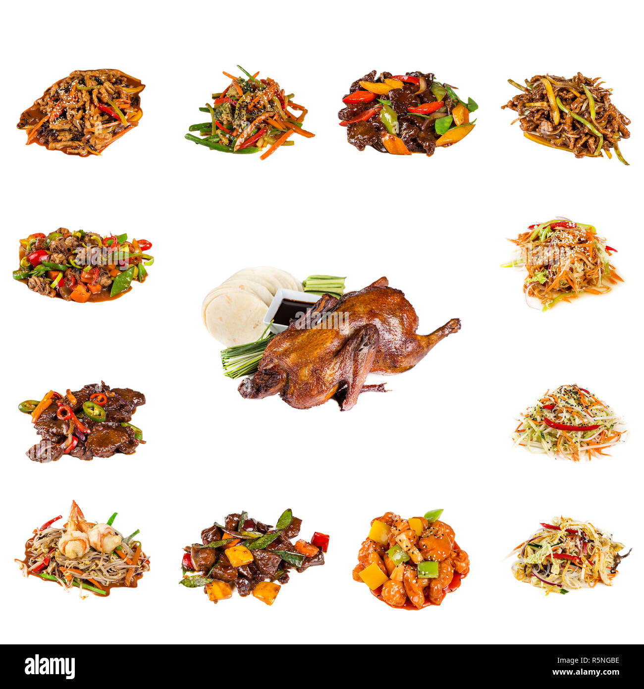 Asian fried chicken meal set Cut Out Stock Images & Pictures - Alamy