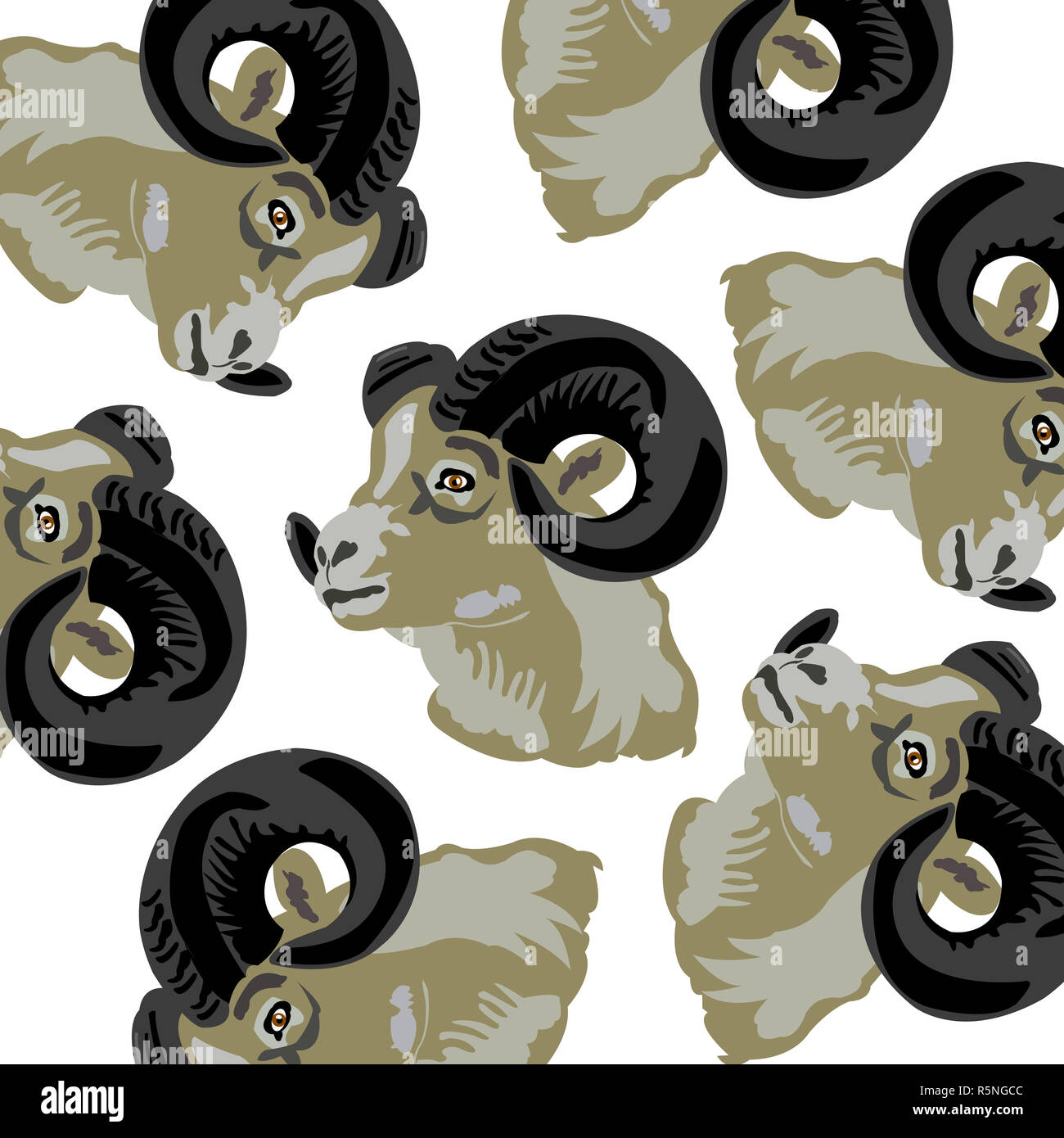 Mountain ram pattern Stock Photo - Alamy