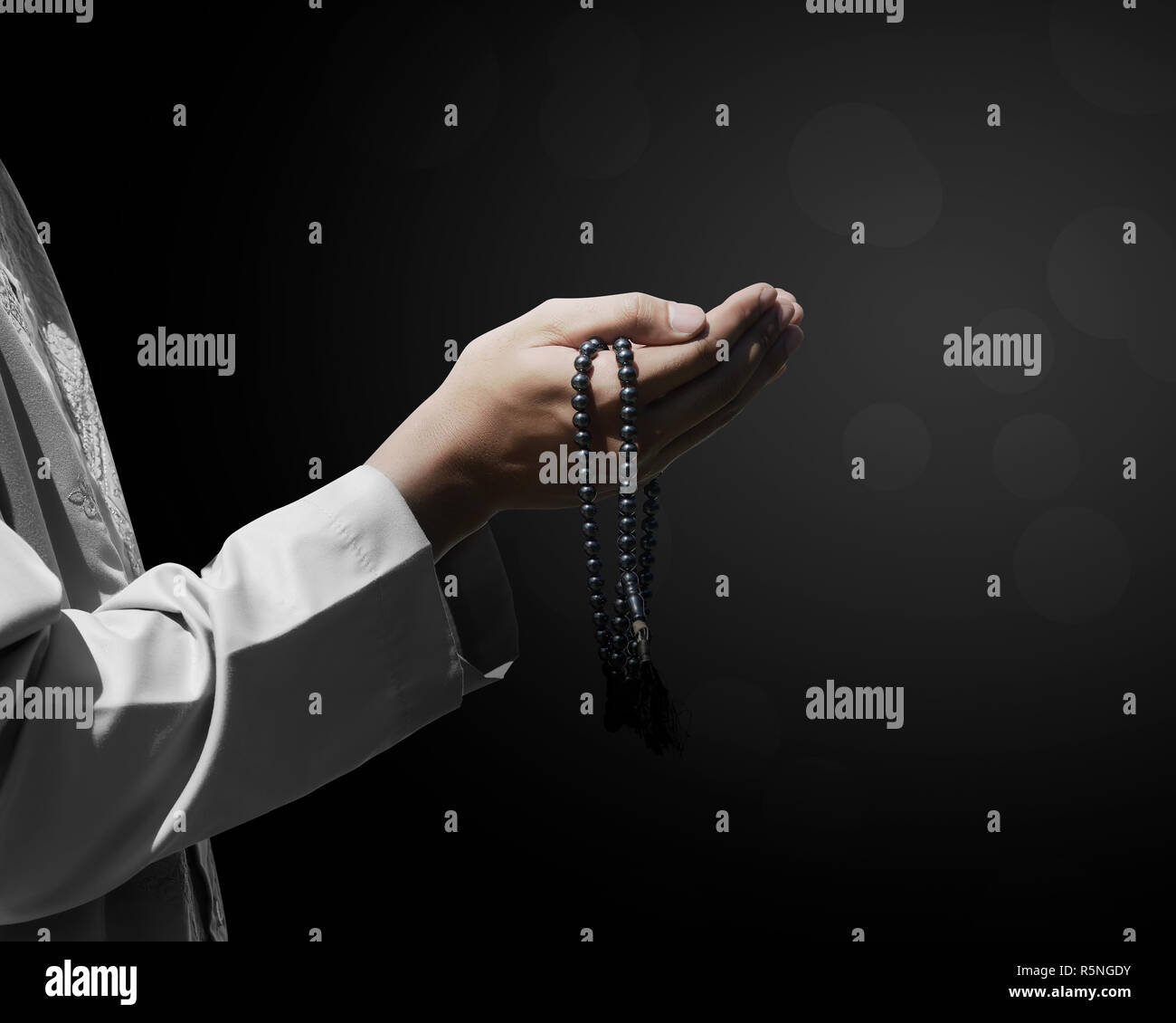 Hand of muslim people with praying gesture Stock Photo - Alamy