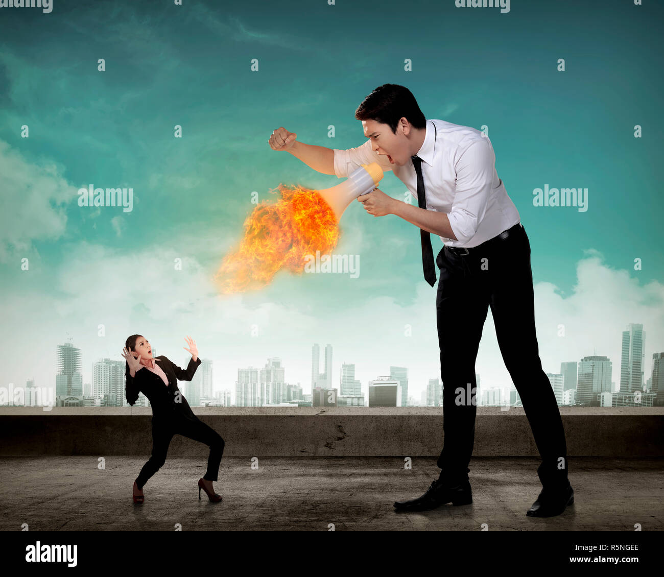 Short man big suit hi-res stock photography and images - Alamy