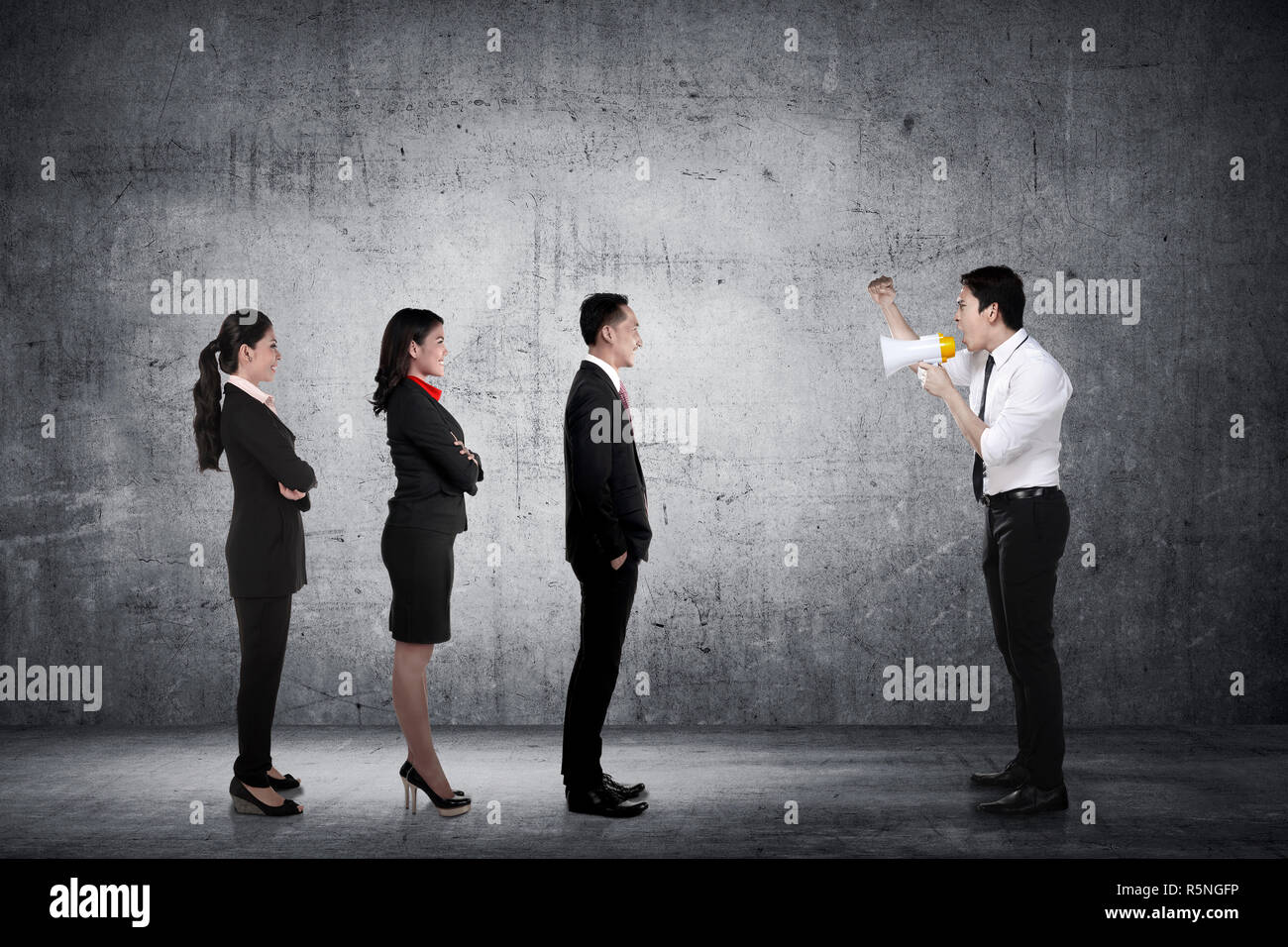 Mad team leader hi-res stock photography and images - Alamy