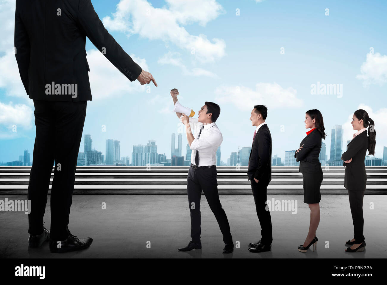 Angry female yelling protest hi-res stock photography and images - Alamy