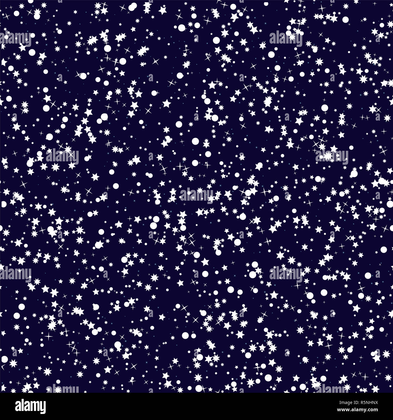 Nice cartoon star pattern with different stars icons on dark background ...