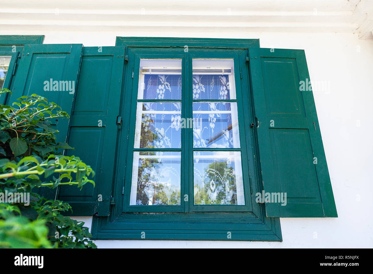 18th century polish manor house, window, open-air museum,Janowiec ...