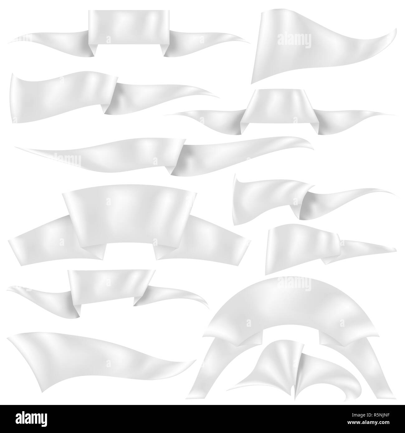 Vector illustration sale ribbons Black and White Stock Photos & Images ...