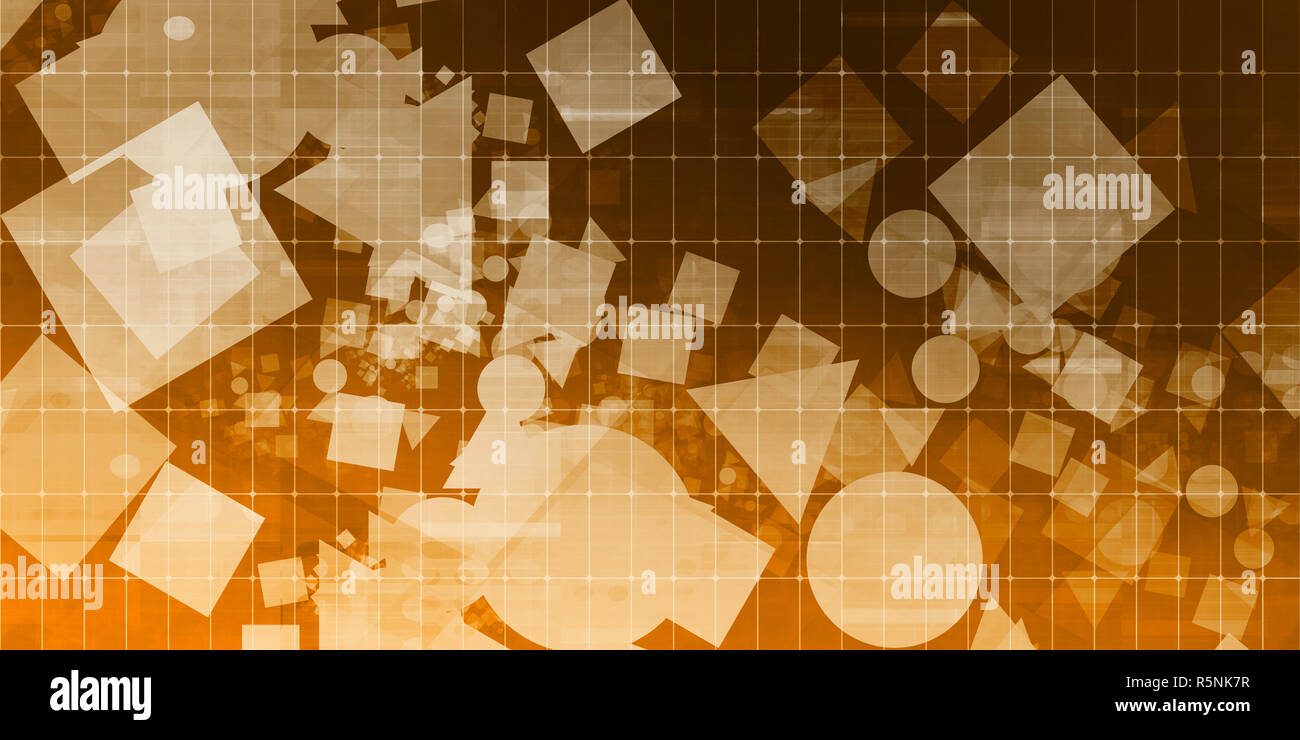 Abstract banner background with colorful geometric element shapes ...