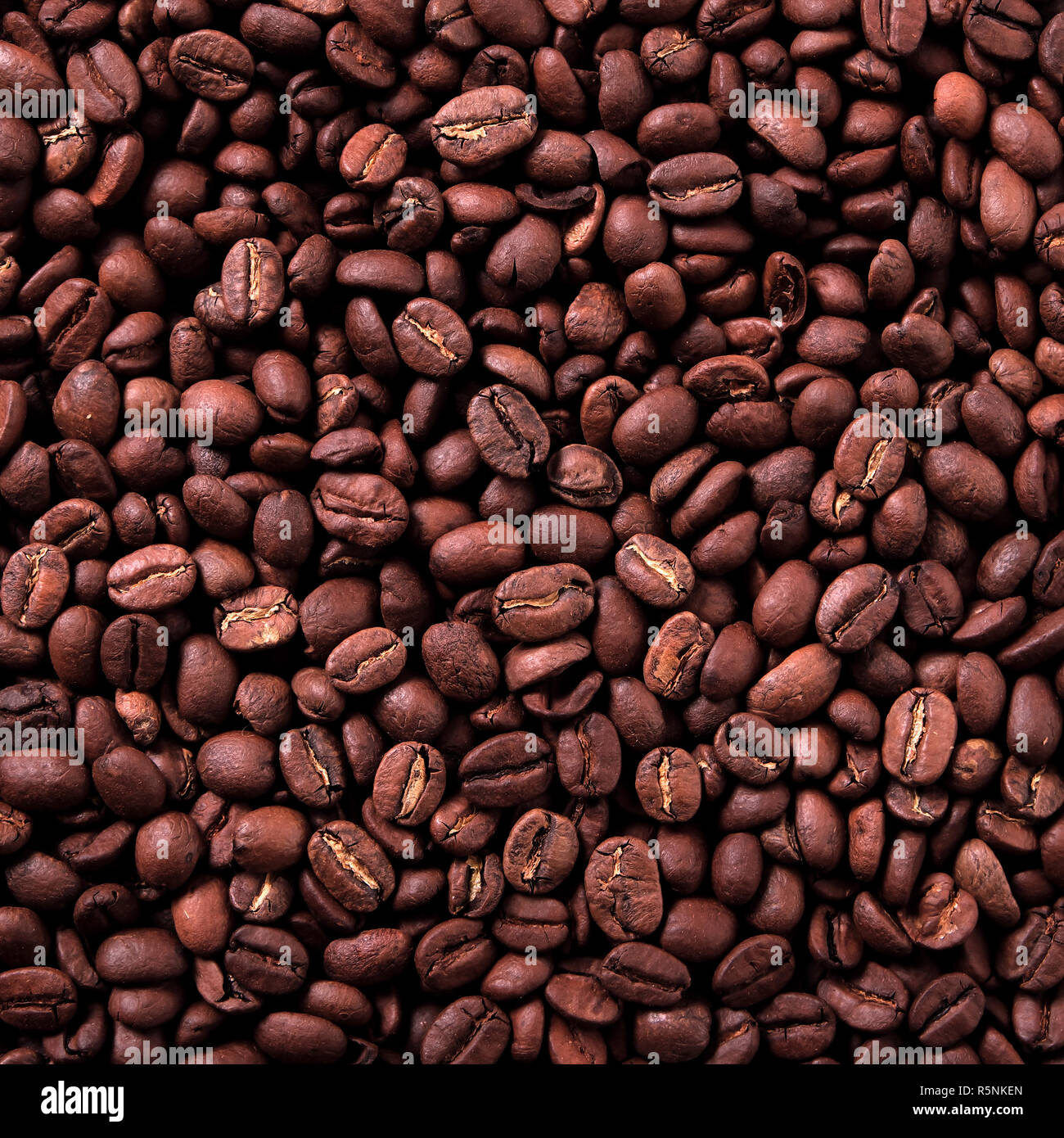 Coffee beans background square format Stock Photo - Alamy