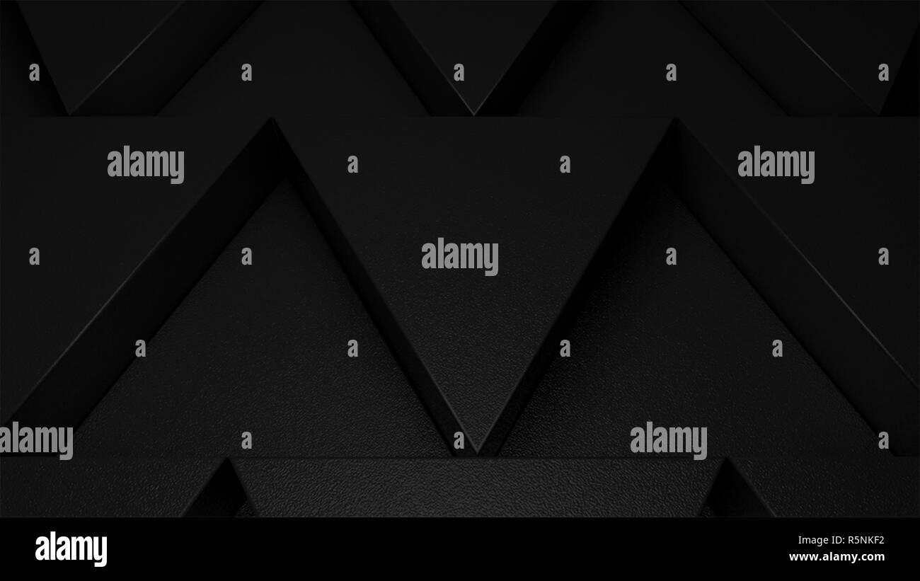 Abstract black shape. Technology 3d rendering Stock Photo - Alamy