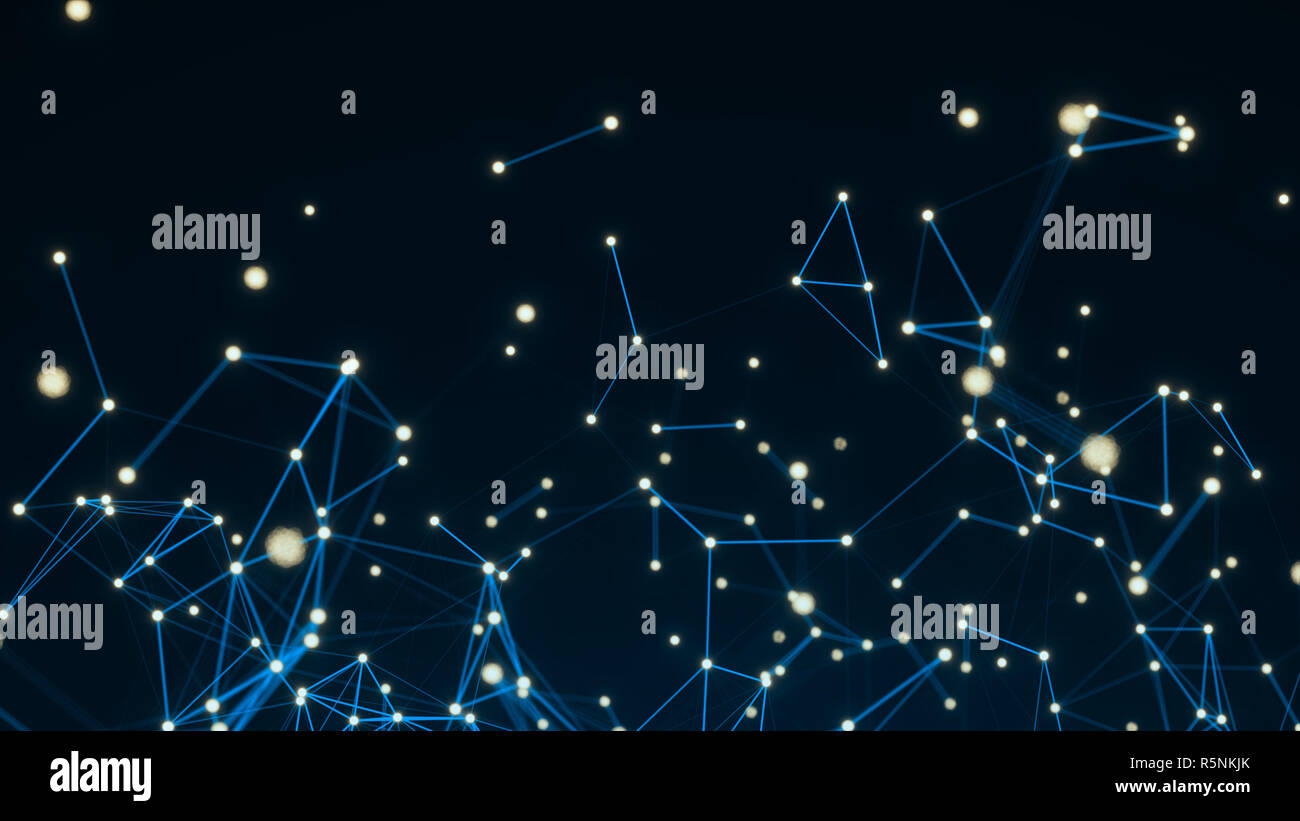 Abstract connection dots. Technology background. Network concept Stock ...