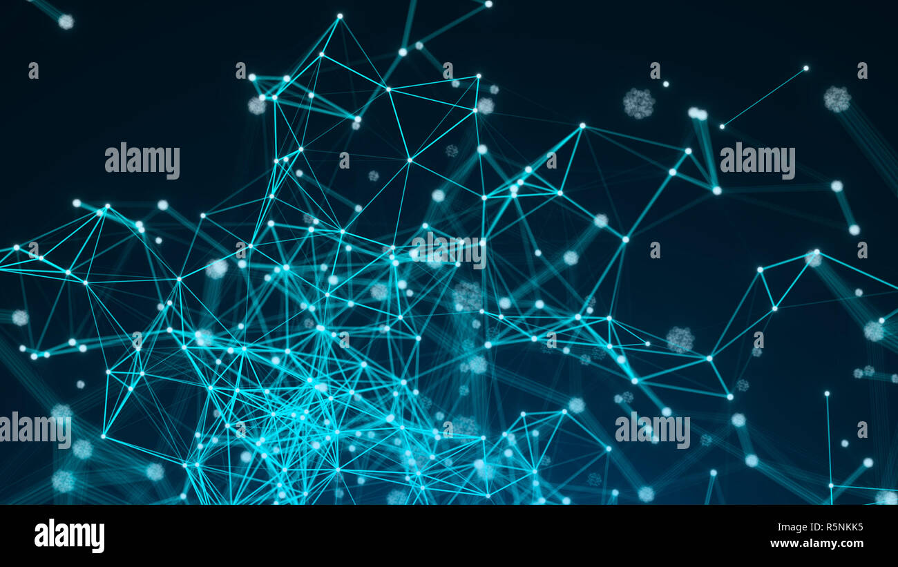 Abstract connection dots. Technology background. Network concept Stock ...