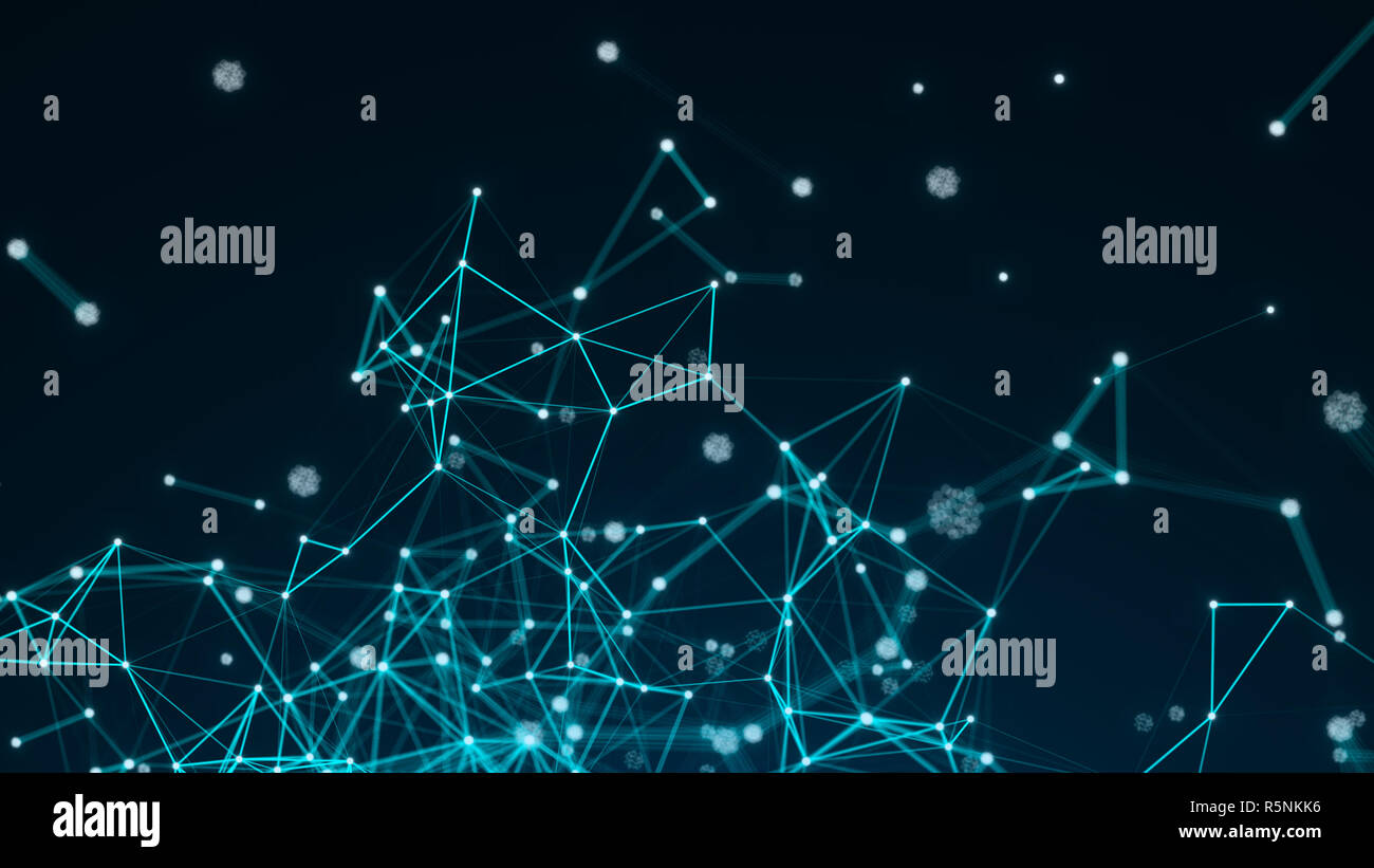 Abstract connection dots. Technology background. Network concept Stock ...