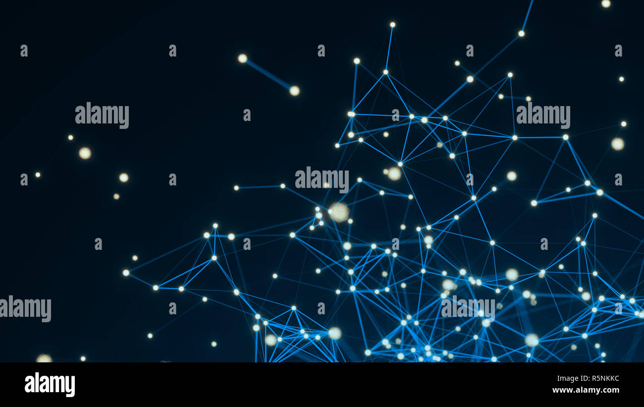 Abstract connection dots. Technology background. Network concept Stock ...