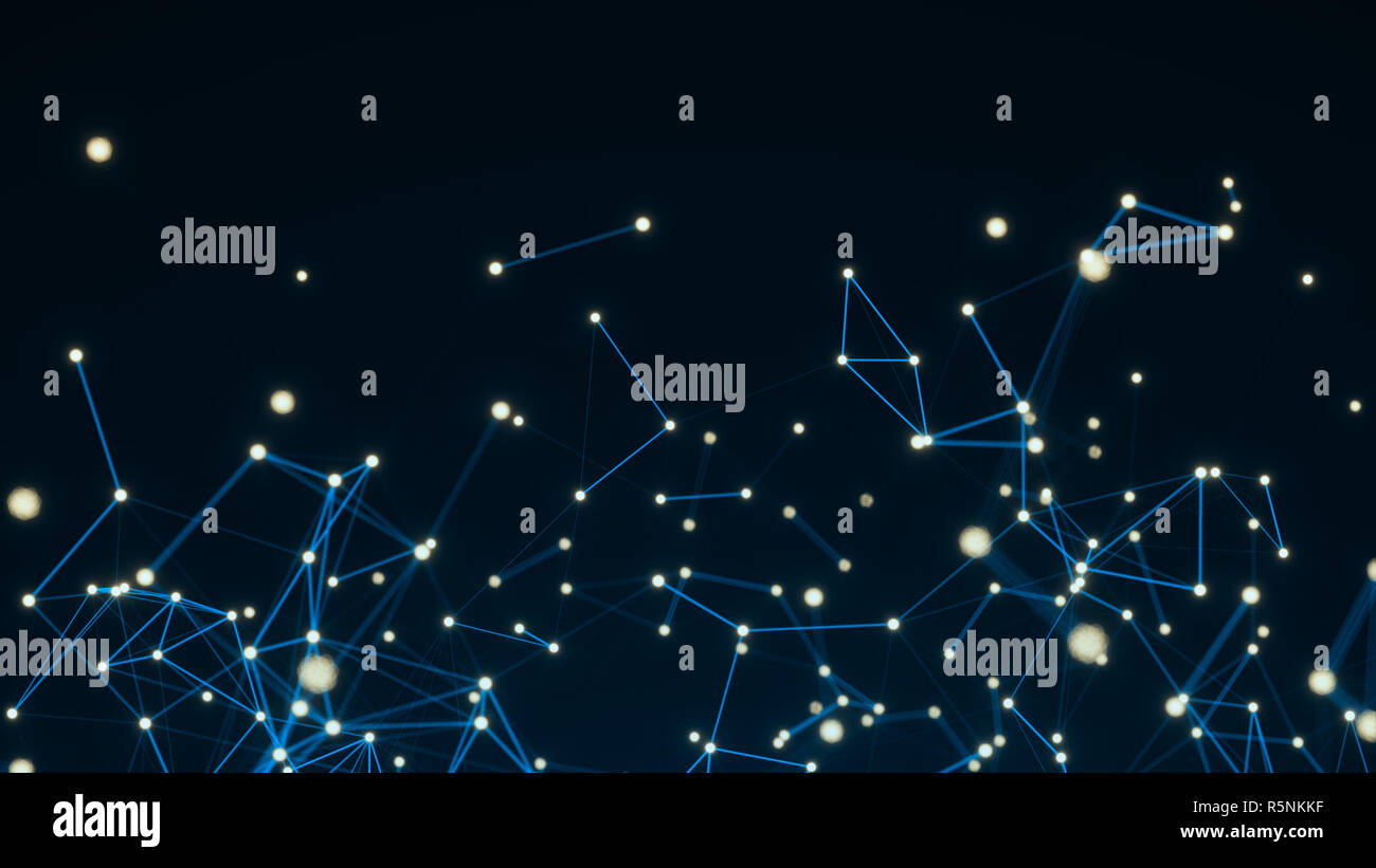 Abstract connection dots. Technology background. Network concept Stock ...