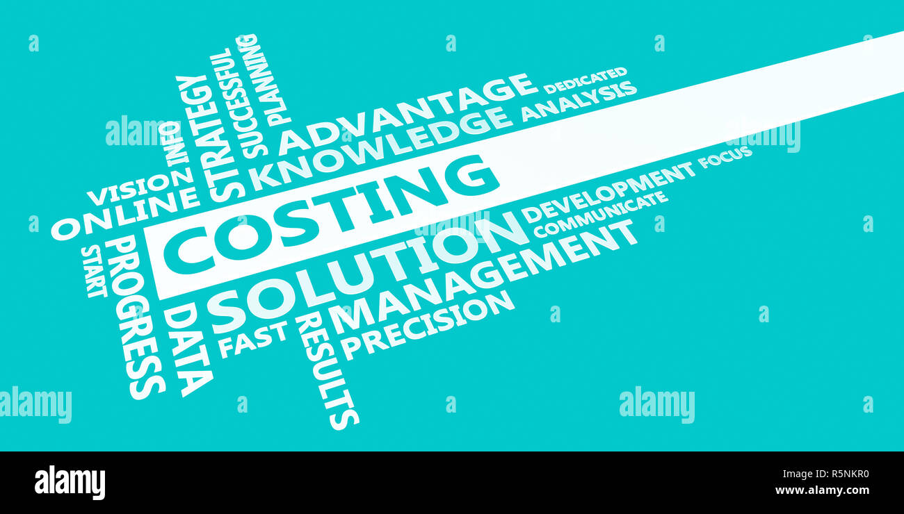 Costing Presentation Background Stock Photo - Alamy