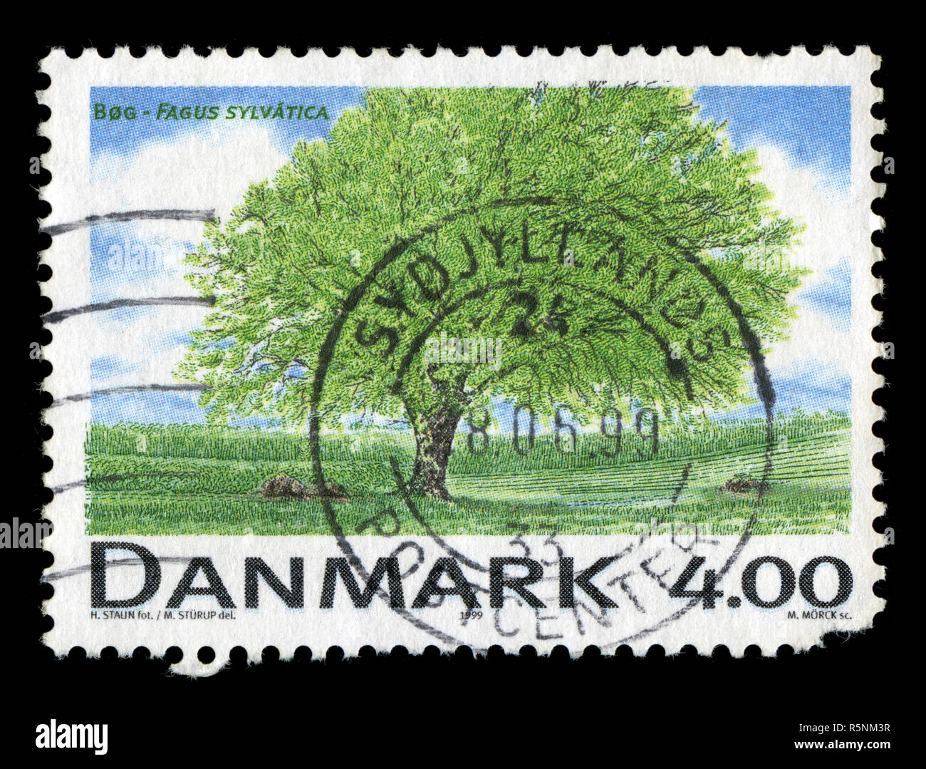 Postage stamp from Denmark in the Trees (Deciduous) series issued in ...