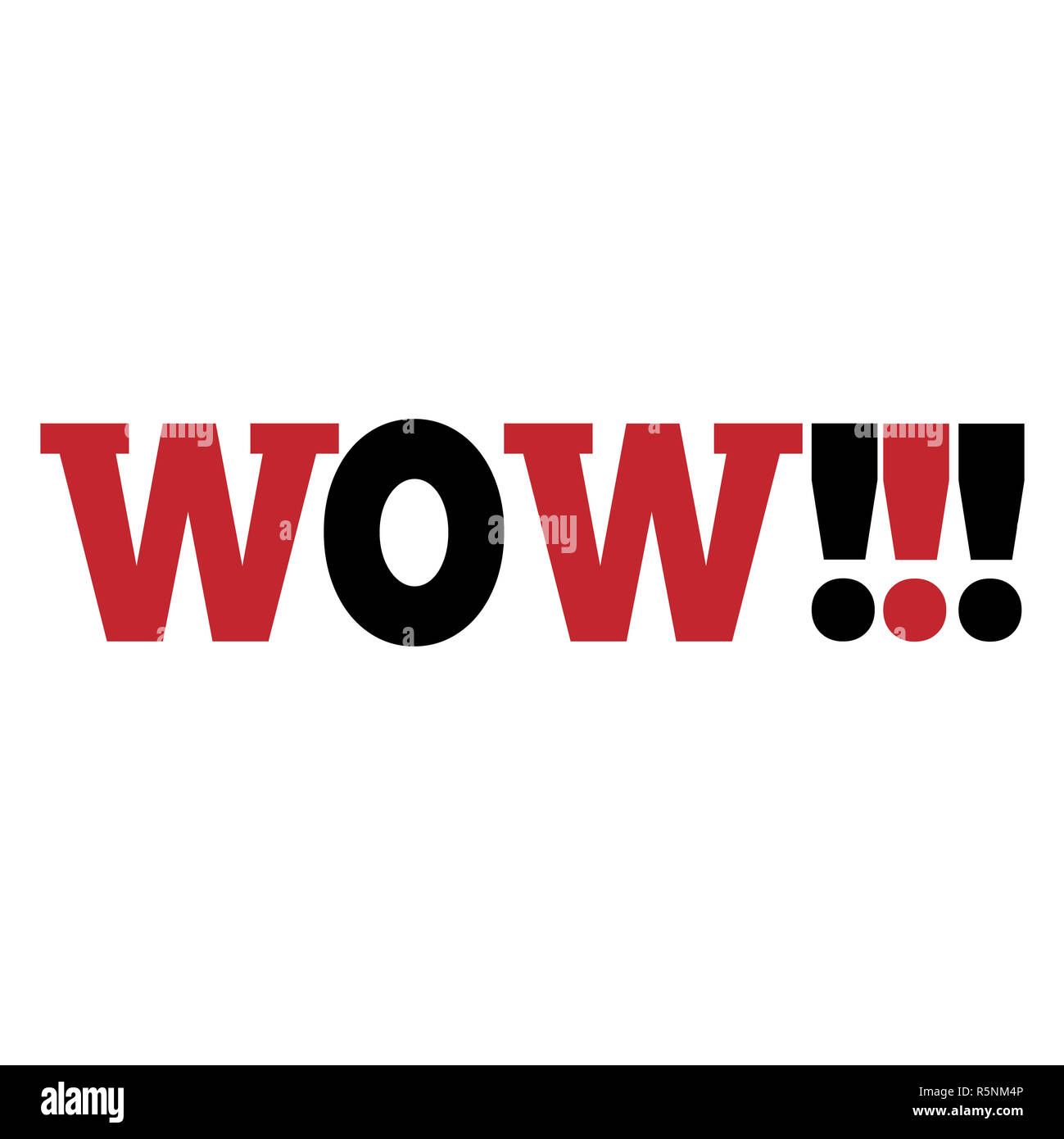 WOW Message bubble, promotional background, presentation poster Stock ...