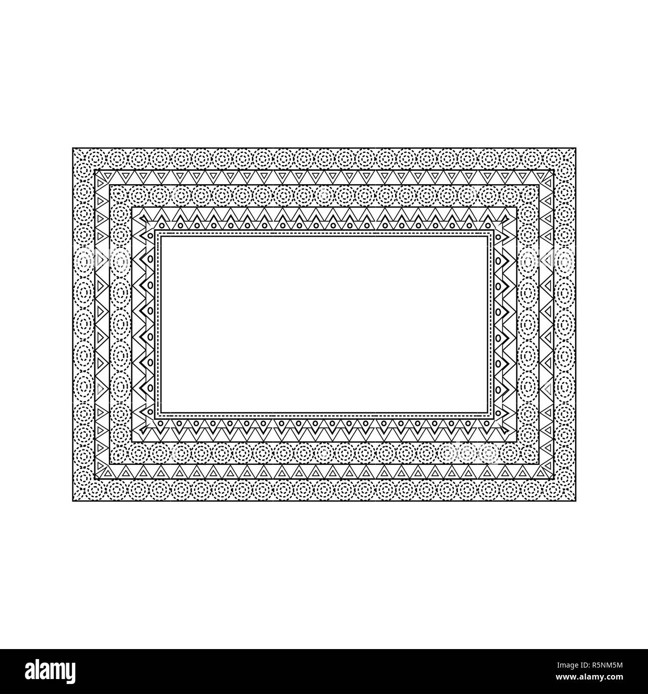Ornate frame and borders set Stock Photo - Alamy