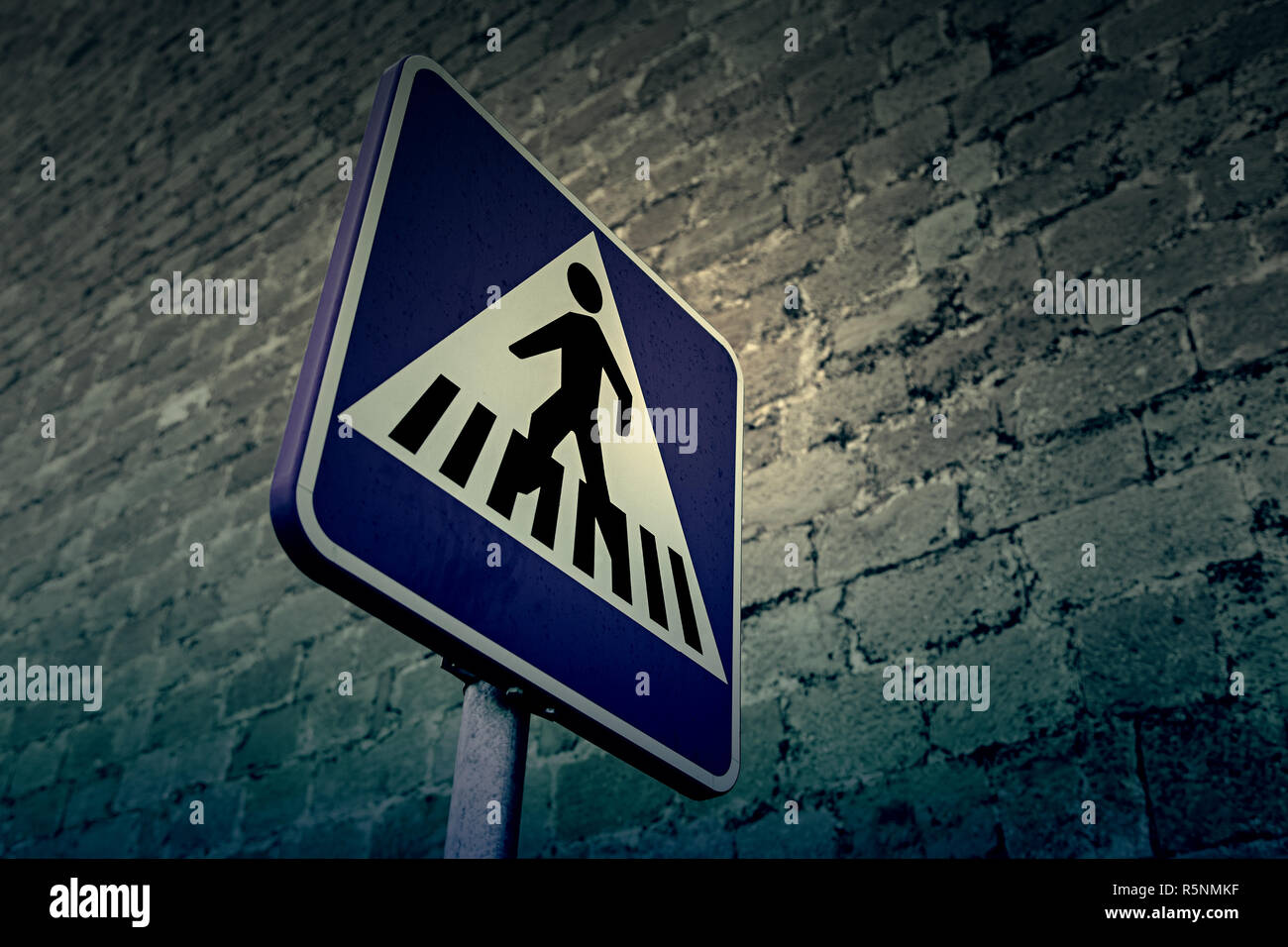 Zebra crossing to safely cross the street, detail of road safety ...