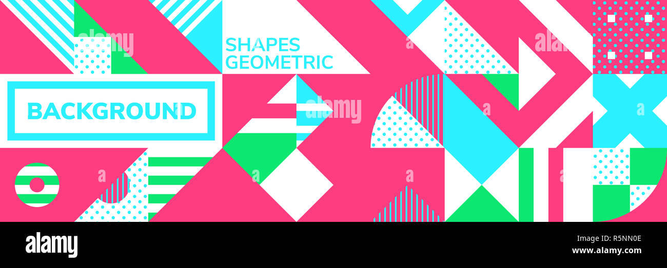 Simple Banner square modules Stock Photo - Alamy