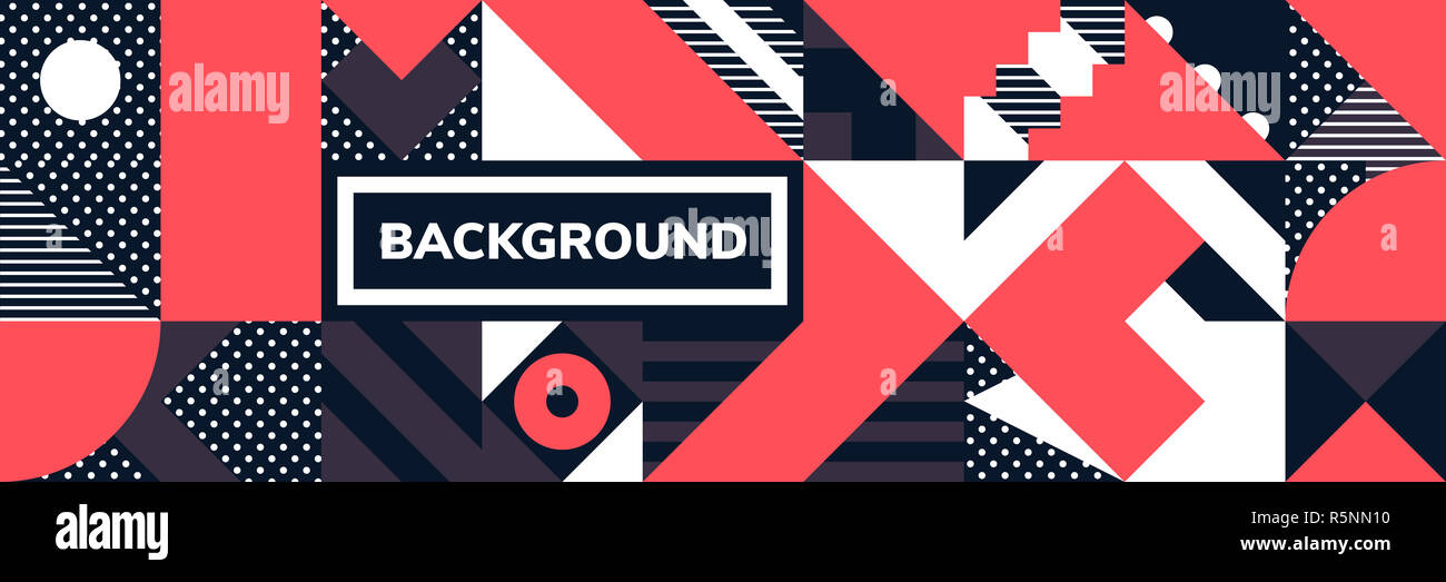 Simple Banner square modules Stock Photo - Alamy