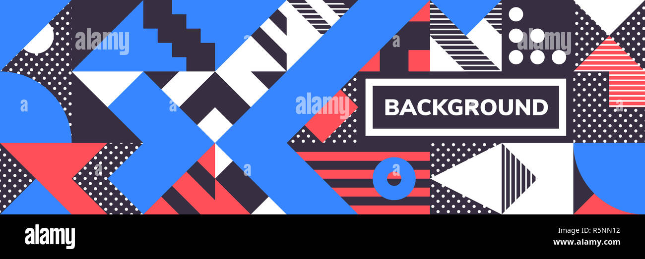 Simple Banner square modules Stock Photo - Alamy