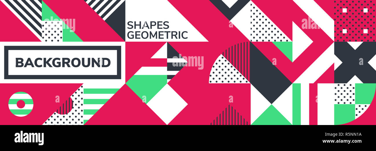 Simple Banner square modules Stock Photo - Alamy