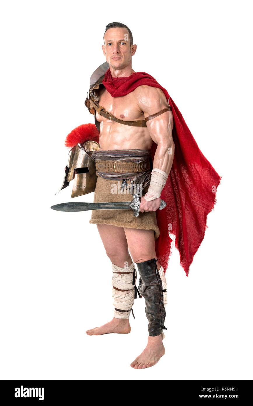 Ancient soldier or Gladiator Stock Photo - Alamy