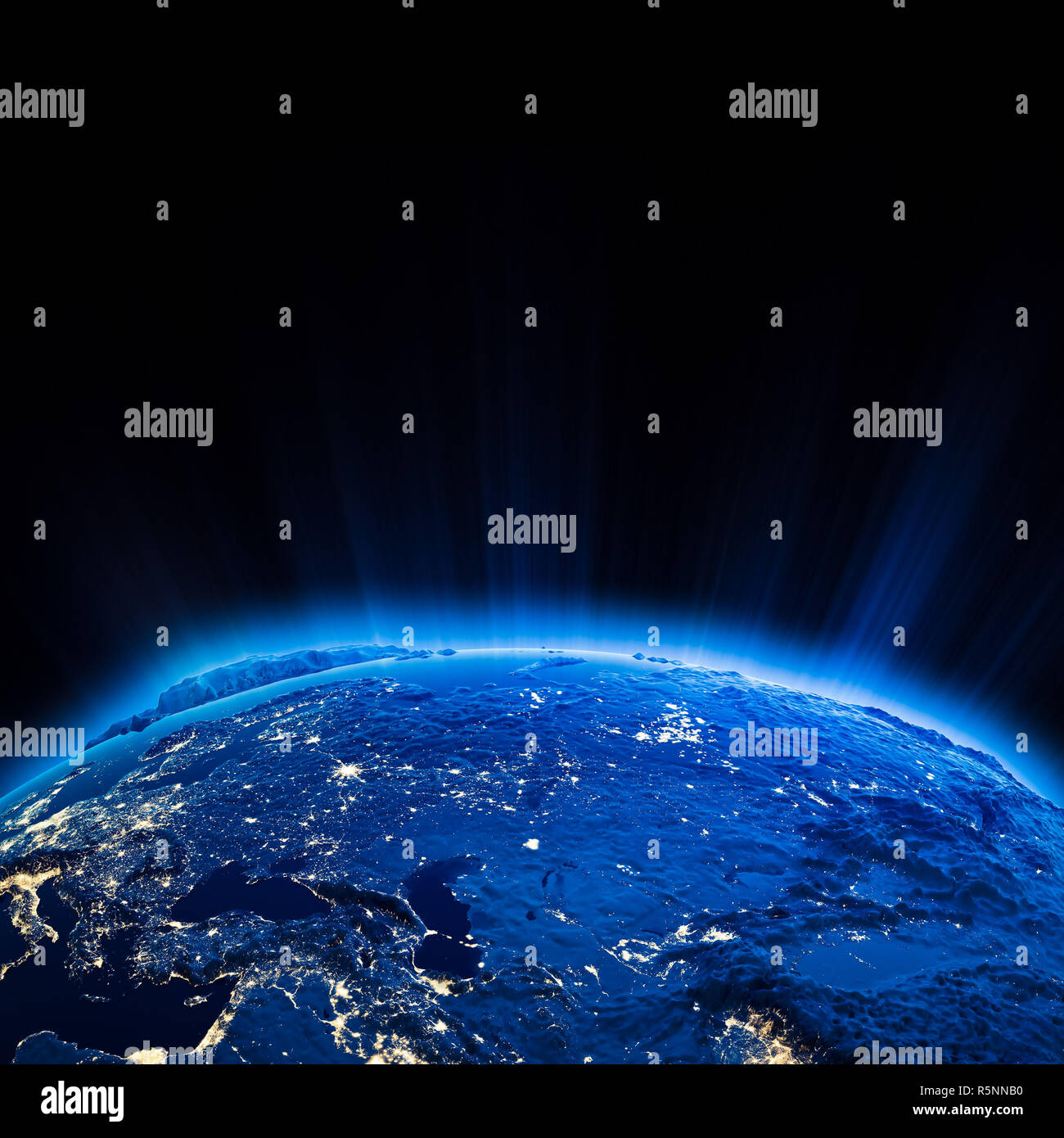 Map of korea at night hi-res stock photography and images - Alamy