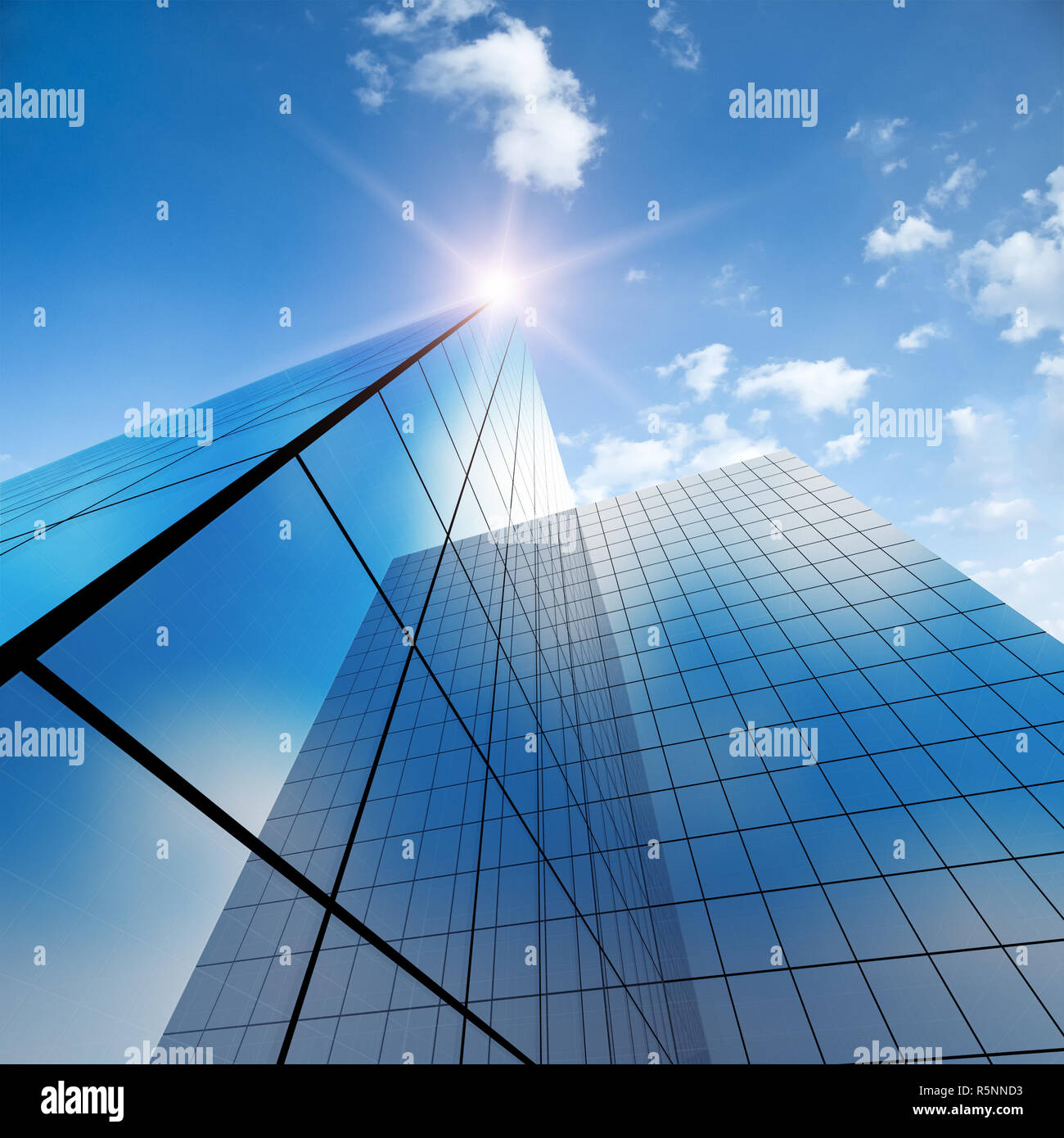 Abstract city scene 3d rendering Stock Photo - Alamy