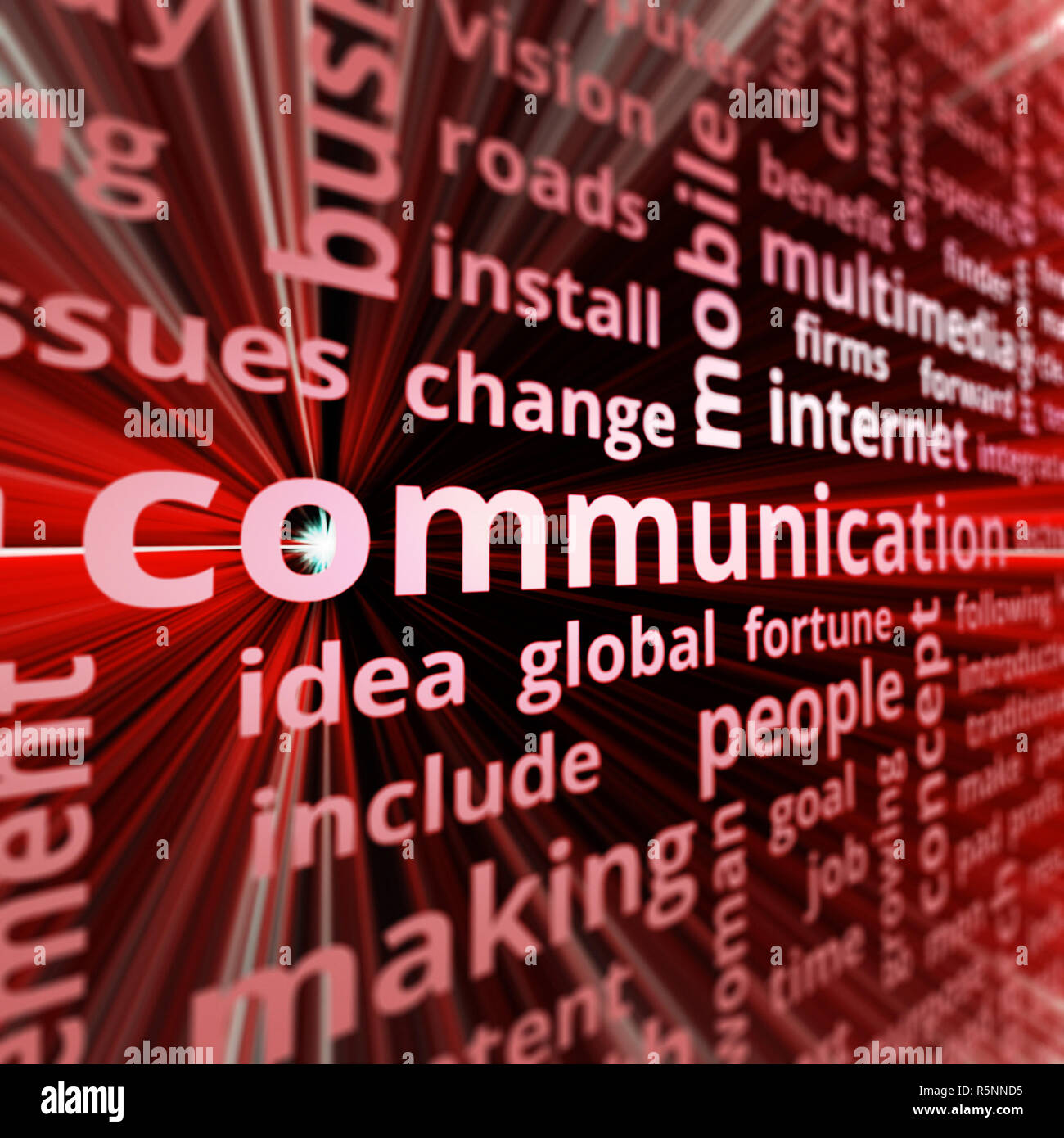 Communication concept 3d rendering Stock Photo - Alamy