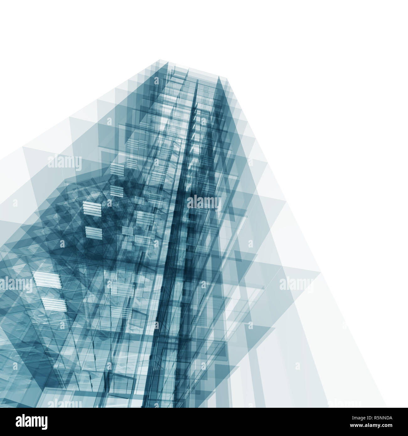 3d rendering office glass building hi-res stock photography and images ...