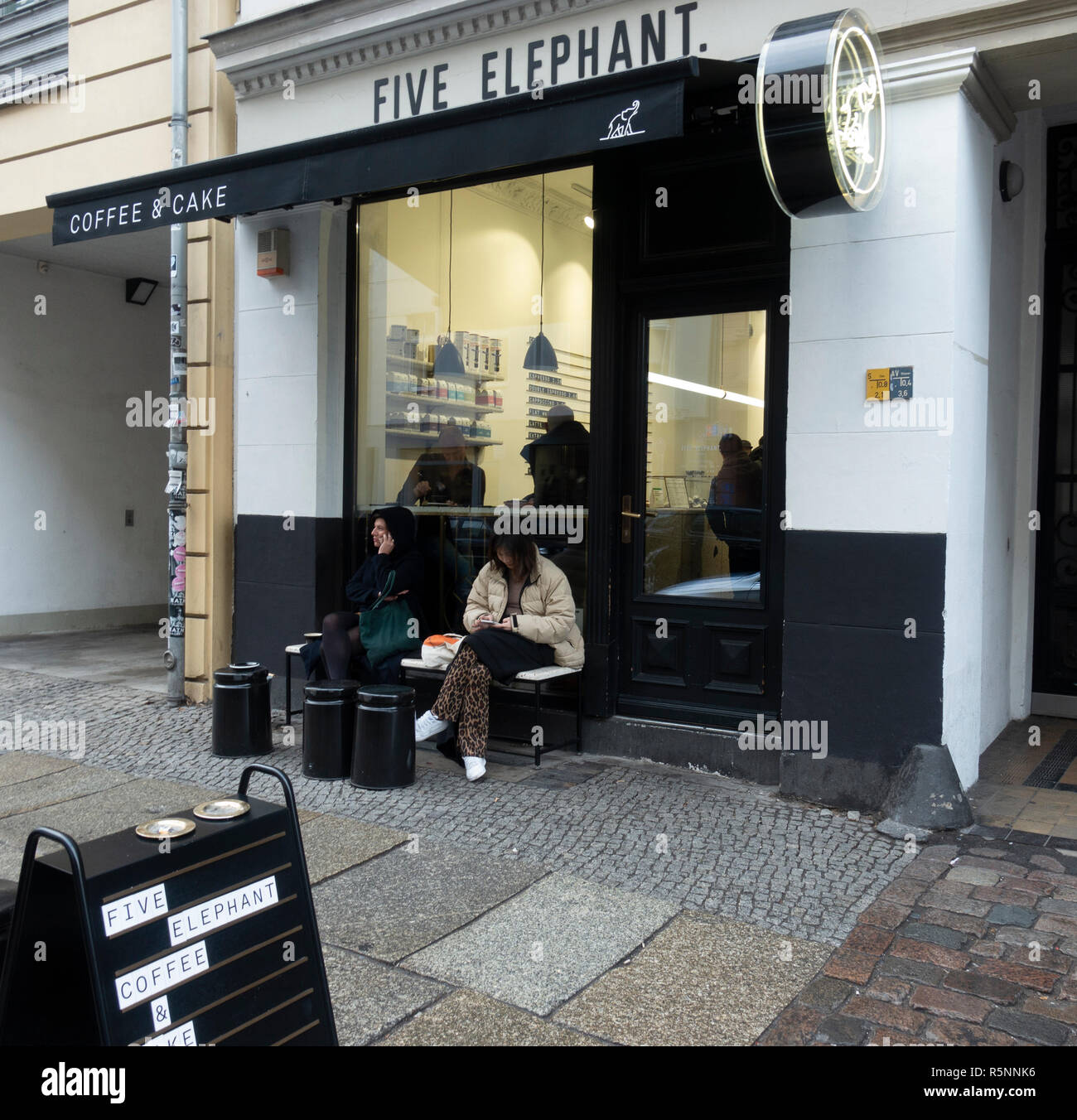 Exterior of Five Elephant cafe in Mitte, Berlin, Germany Stock Photo ...