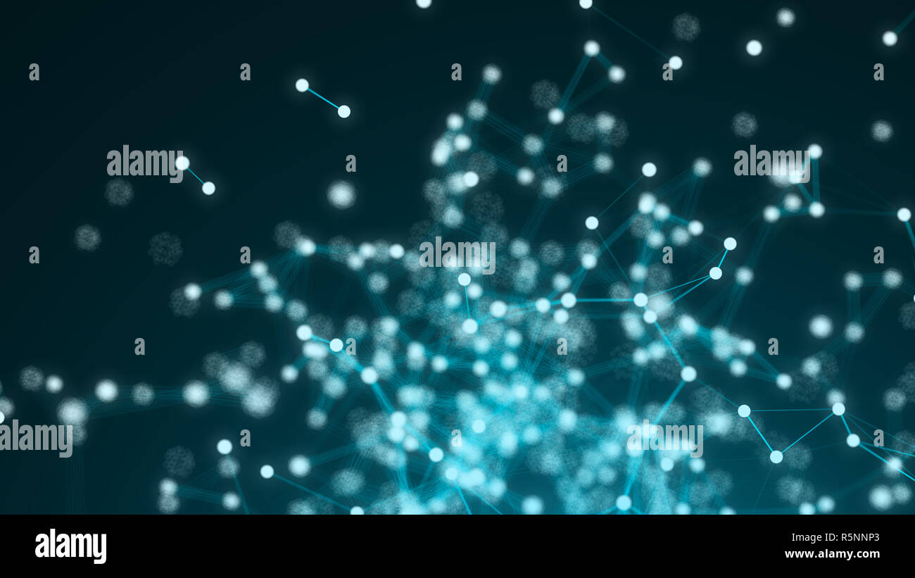 Abstract connection dots. Technology background. Digital theme. Network concept Stock Photo - Alamy