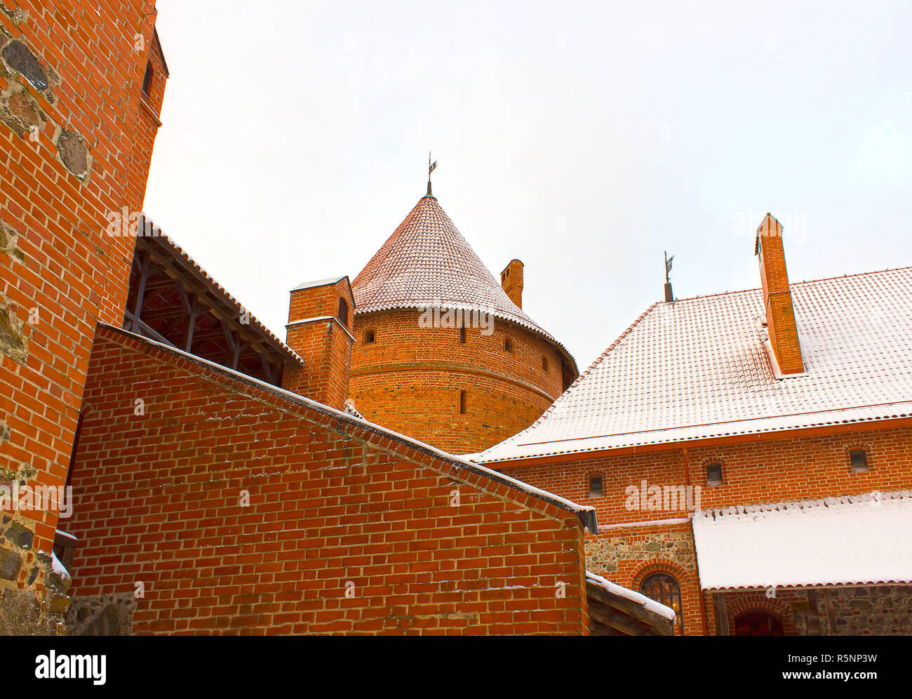 Trakai island castle snow hi-res stock photography and images - Alamy